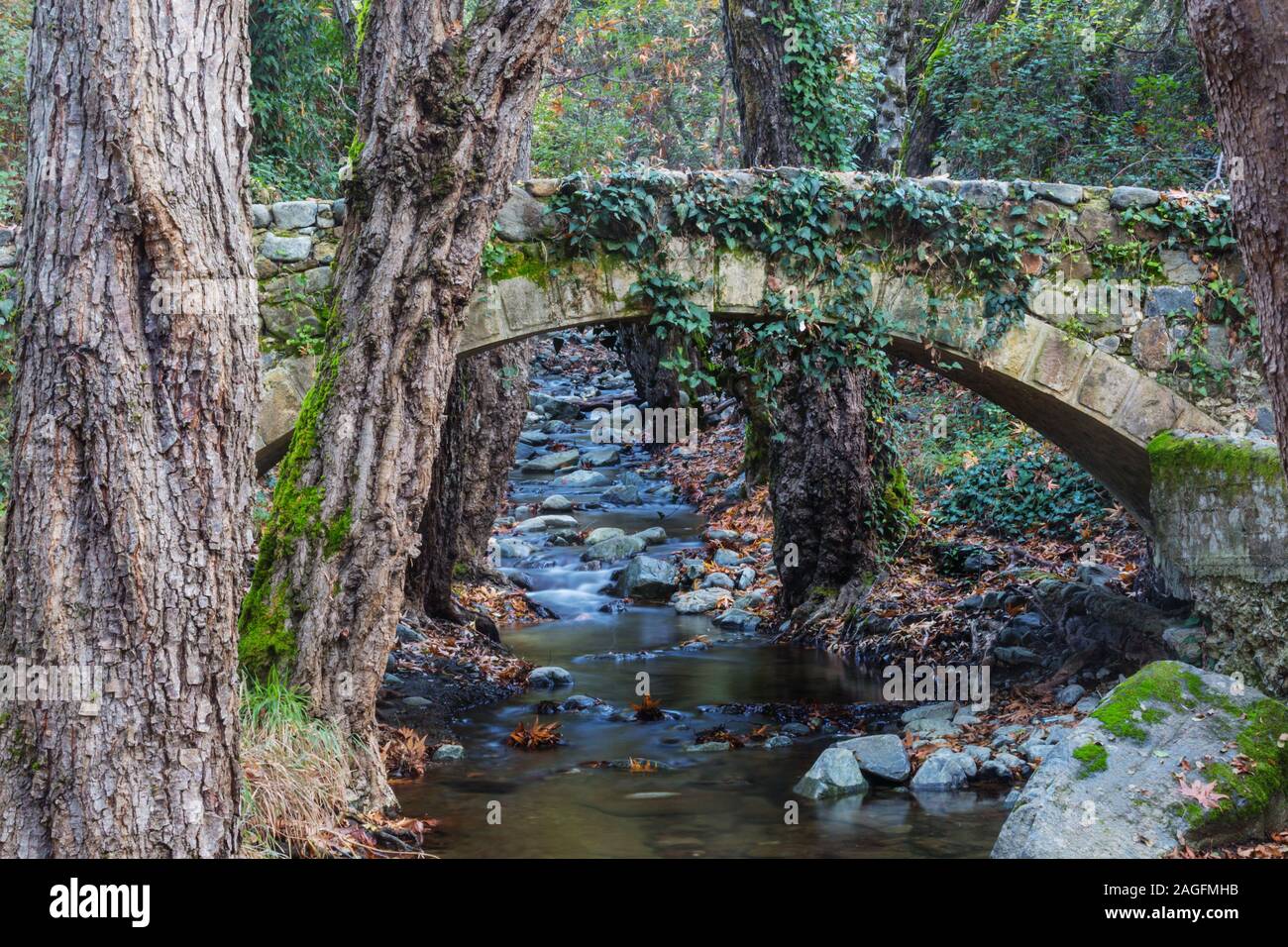 Medieval Venetian bridge in Cyprus Stock Photo - Alamy
