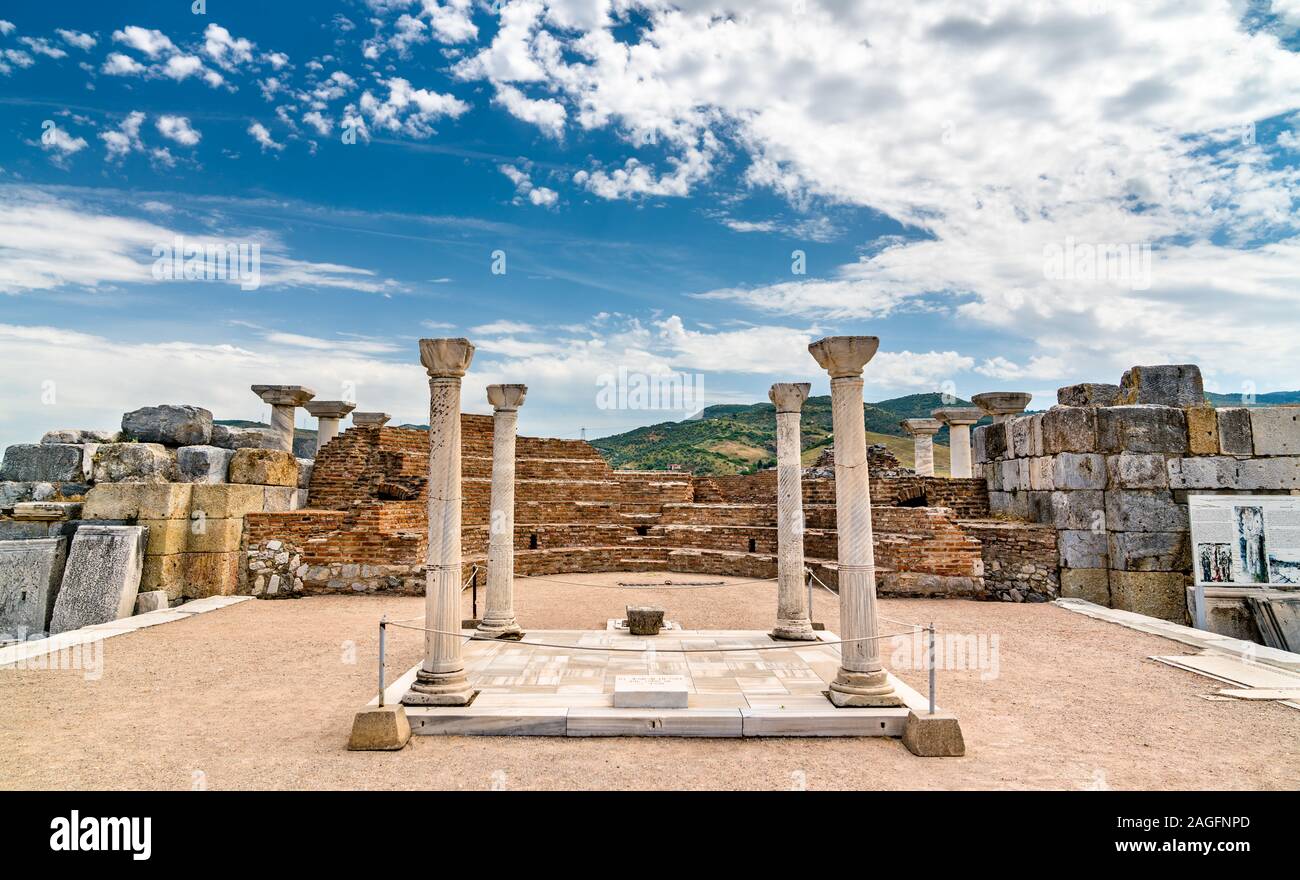 Tomb of St. John at the St. John Basilica in Ephesus, Turkey Stock ...