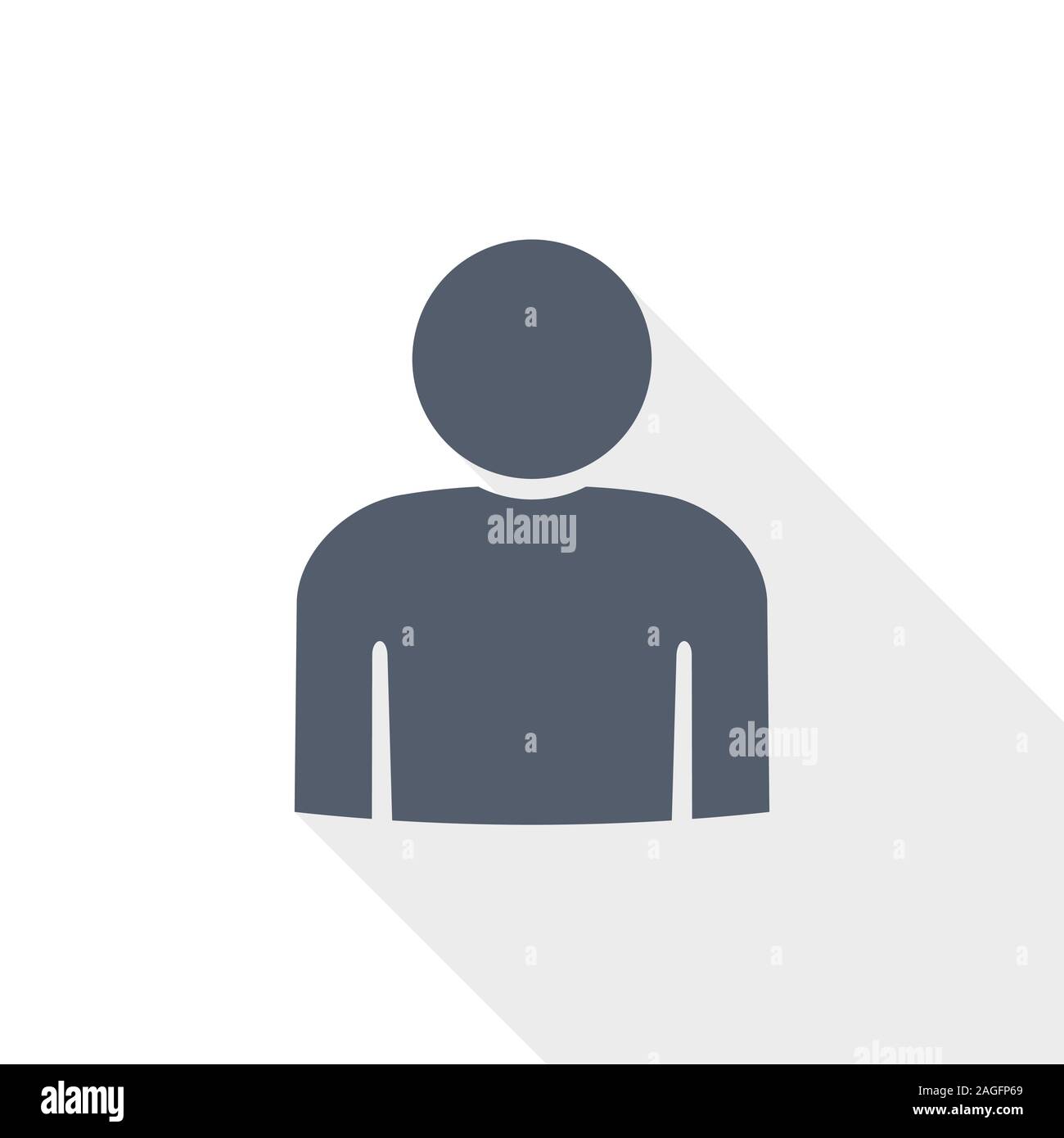 Man vector icon, male concept flat design illustration for web design ...