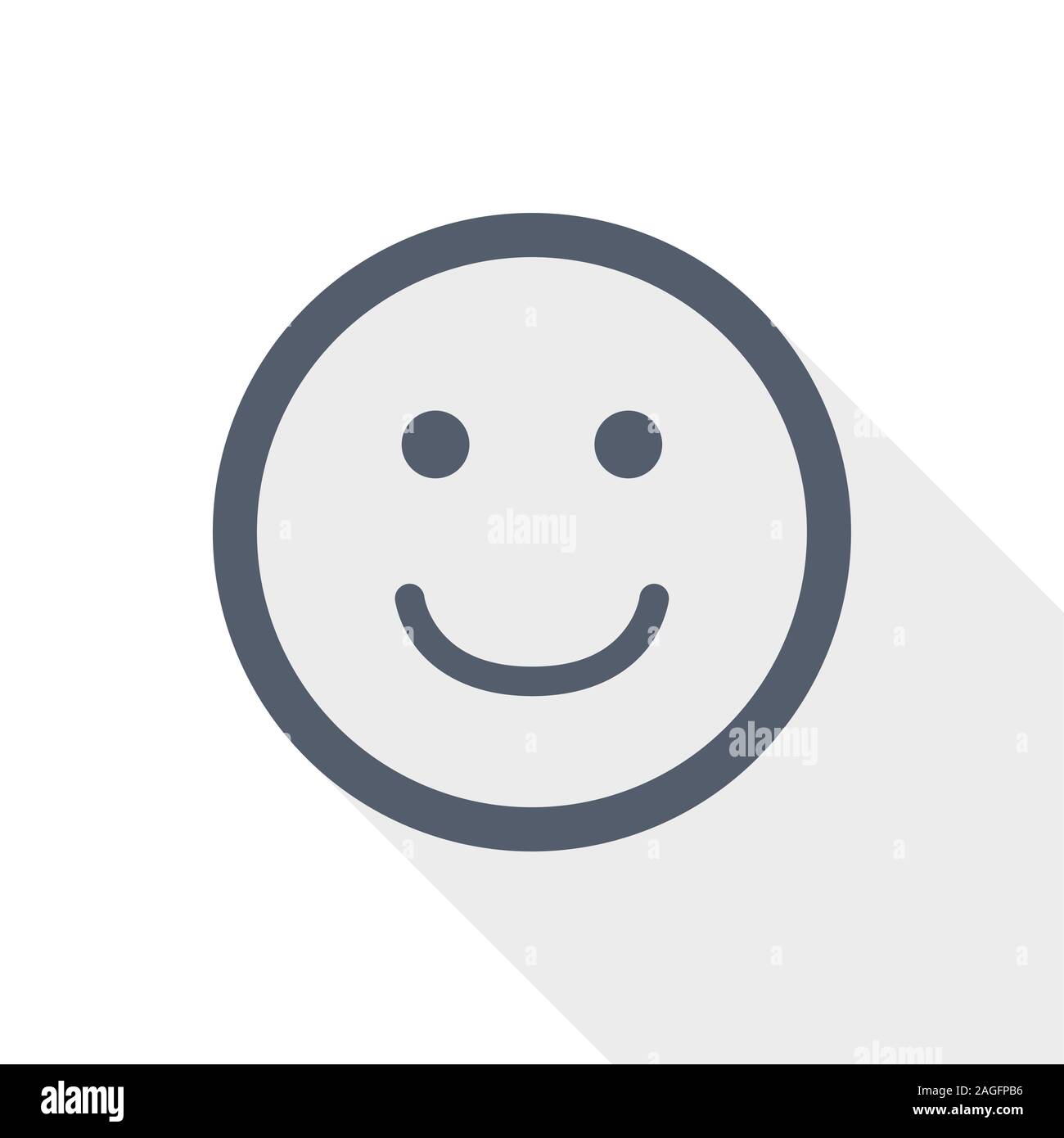 Smile vector icon, smiley, emoticon, happy face concept flat design ...