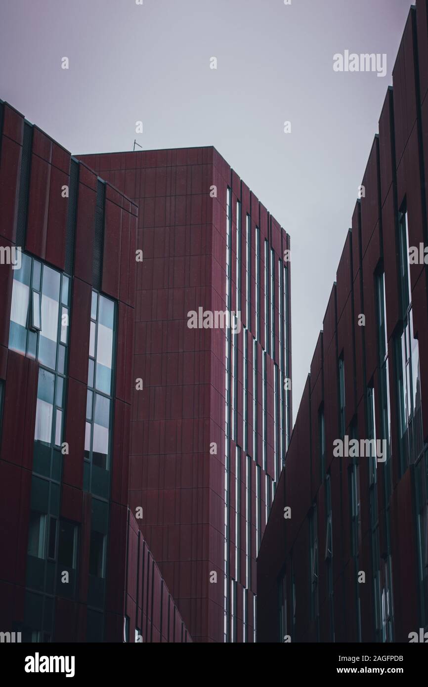 LEEDS, UNITED KINGDOM - Jun 02, 2018: Dull day over Broadcasting Tower ...