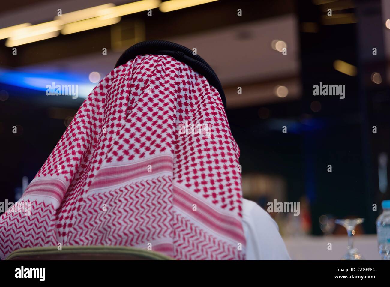 Business Conference and Presentation,Arabic businessman representing ...