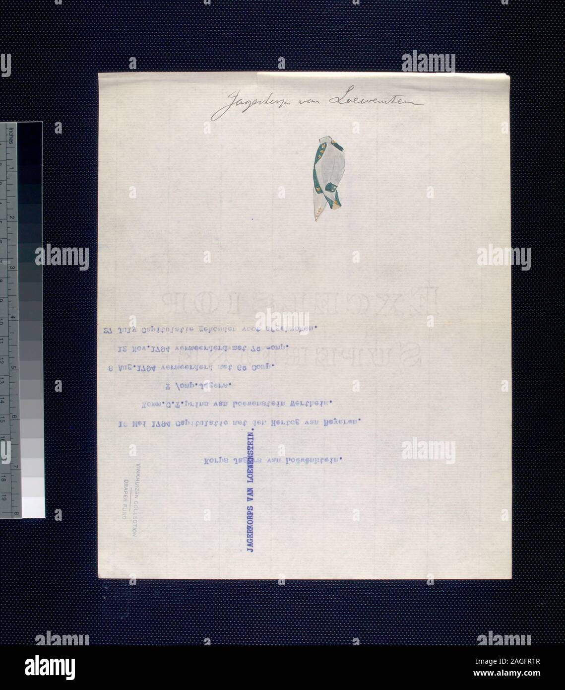 Draper Fund; Jagerkorps van Loewenstein Stock Photo - Alamy