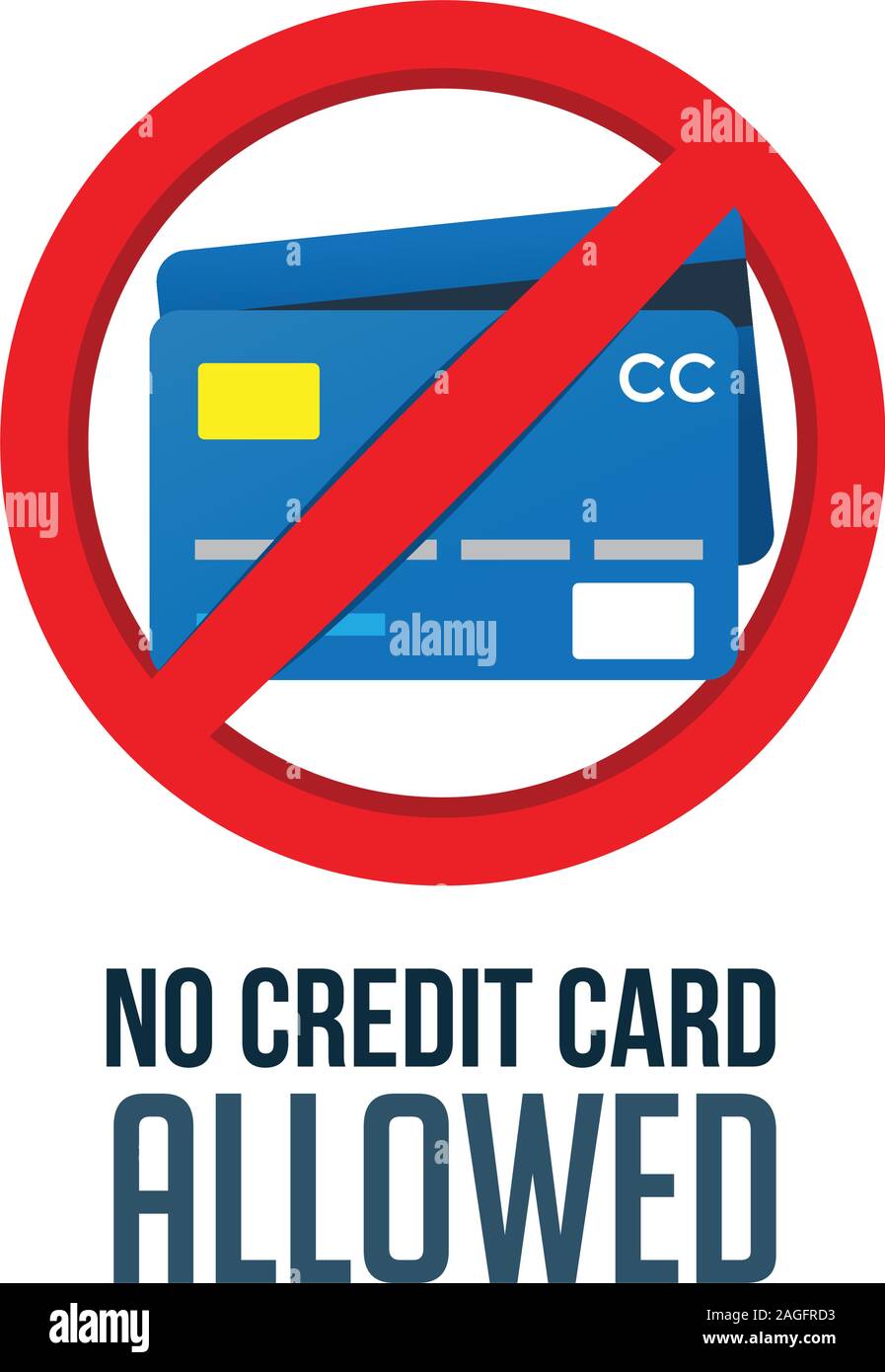 Credit card prohibited hi-res stock photography and images - Alamy