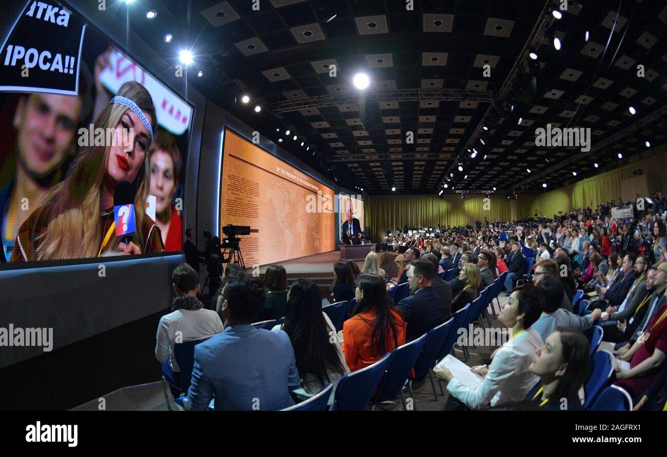 December 19, 2019. - Russia, Moscow. - Russian President Vladimir Putin ...
