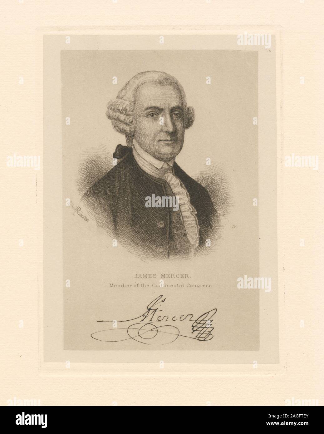 EM3835; James Mercer, member of the Continental Congress Stock Photo ...