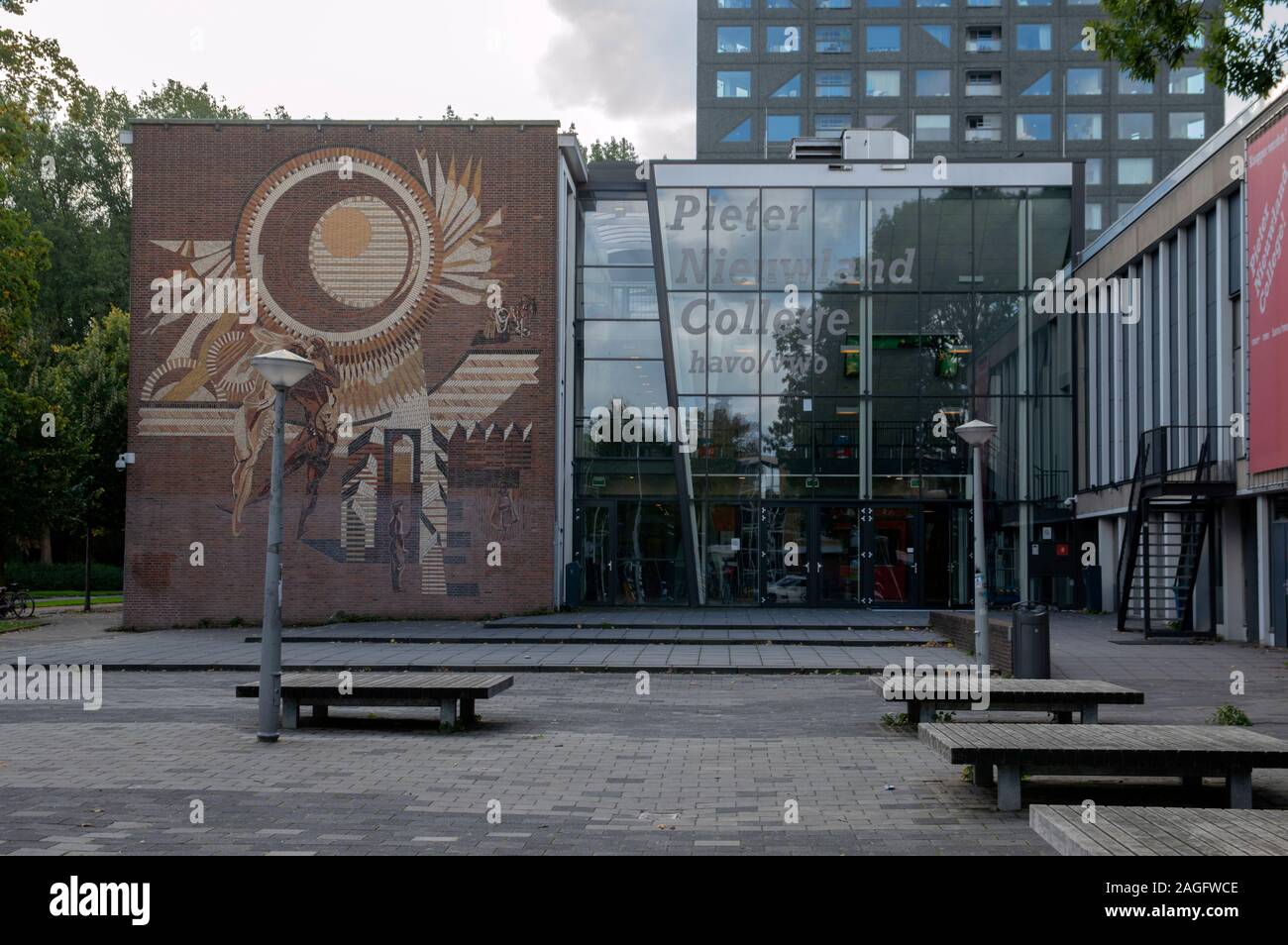 Pieter Nieuwland School Building At Amsterdam The Netherlands 2019 ...