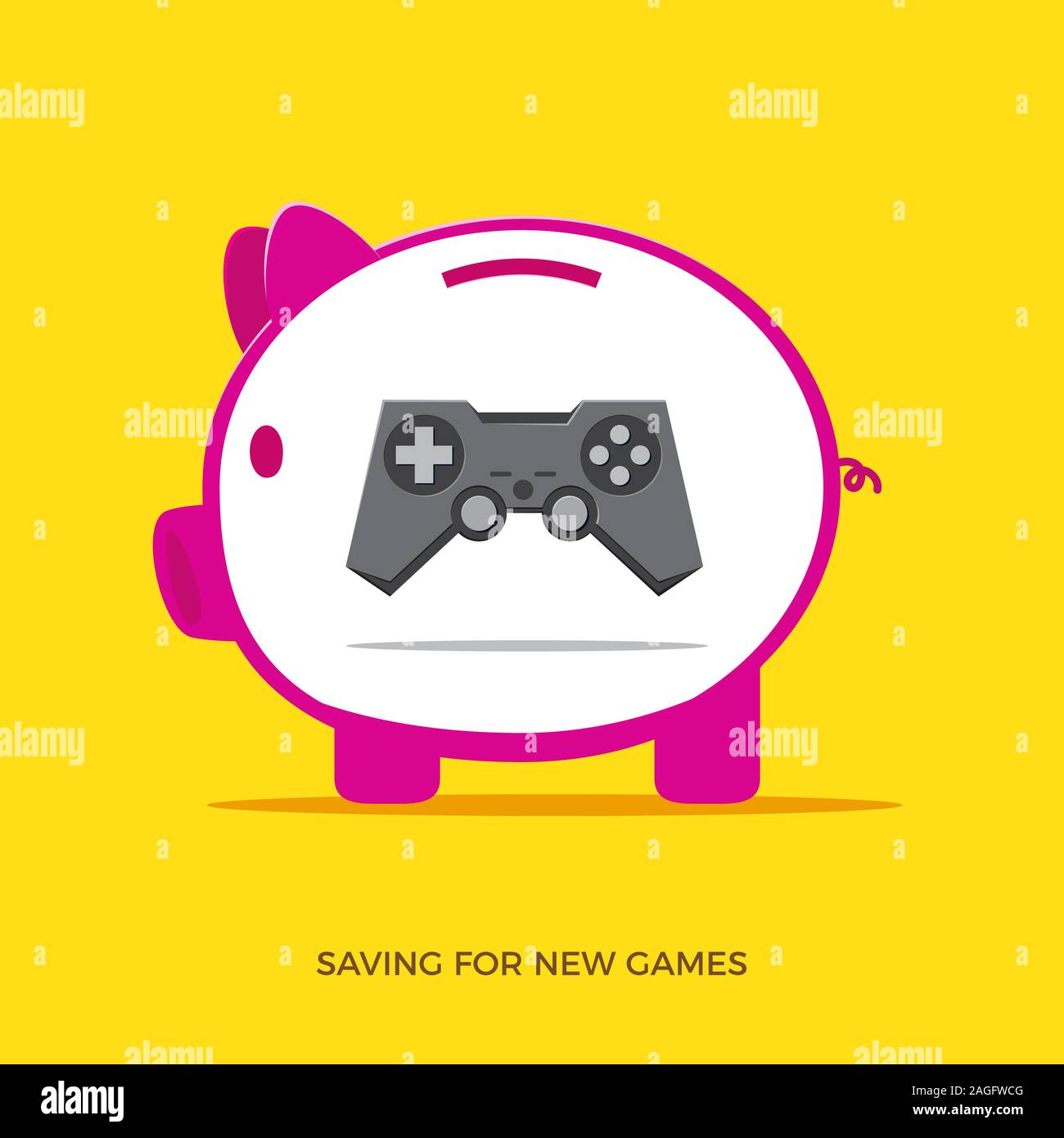saving for new games. Isolated Vector Illustration Stock Vector Image ...