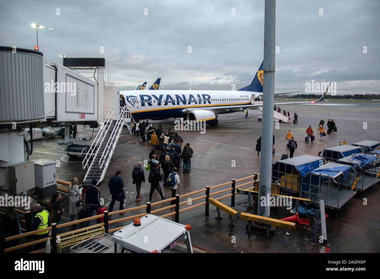Ryanair Airplane At Manchester Airport England 2019 Stock Photo - Alamy