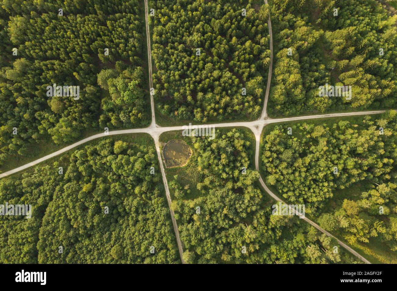 Aerial view of crossing hi-res stock photography and images - Alamy