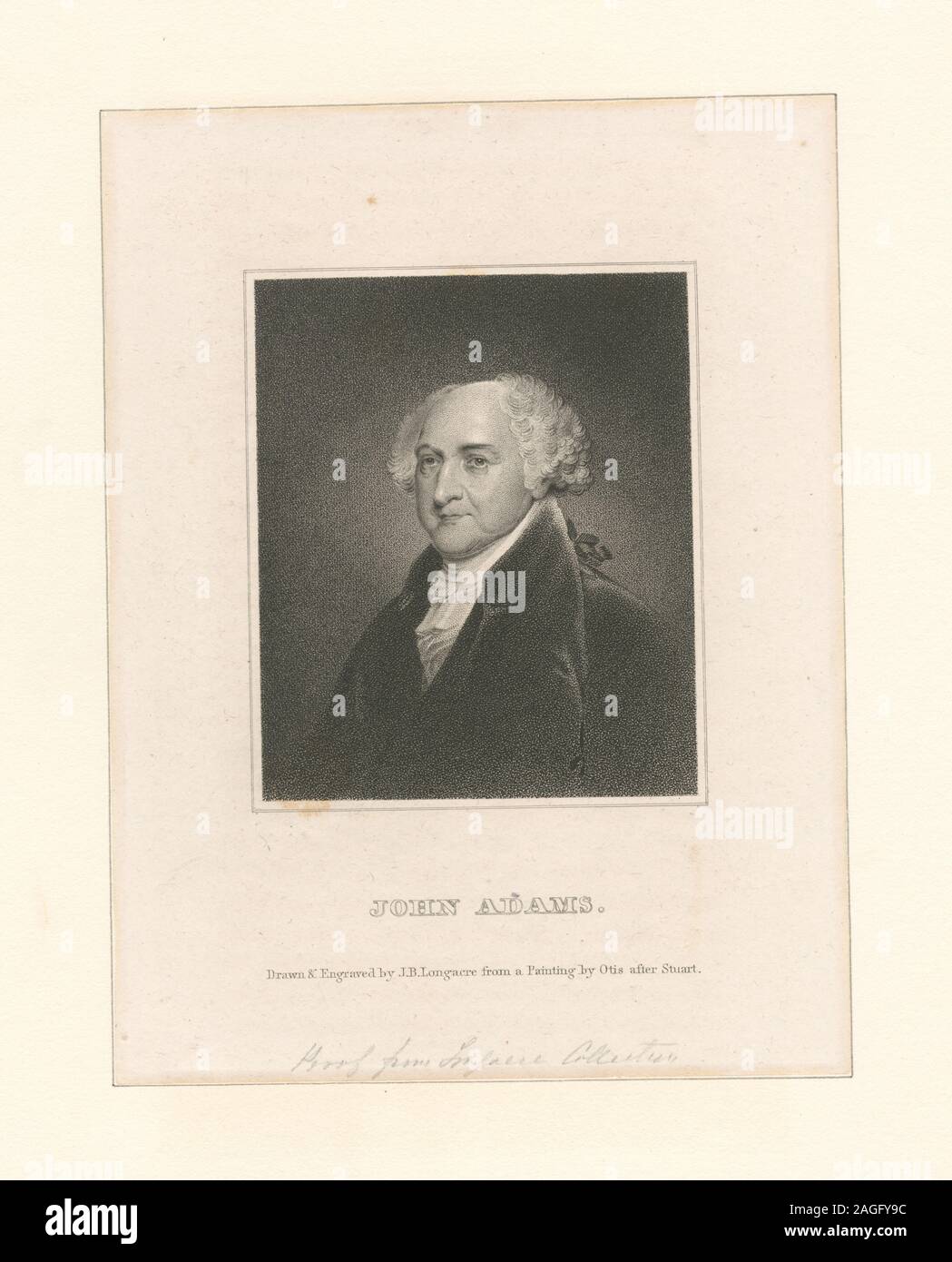 Pencil note : proof from Longacre collection. EM2190; John Adams Stock ...