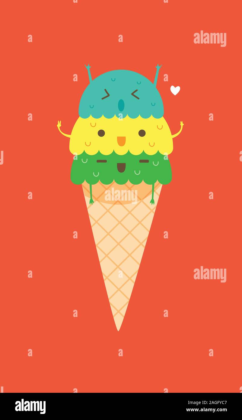 Ice cream sign in Stock Vector Images - Alamy