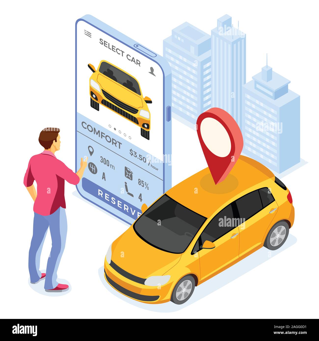 Vehicle car sharing share Cut Out Stock Images & Pictures - Alamy