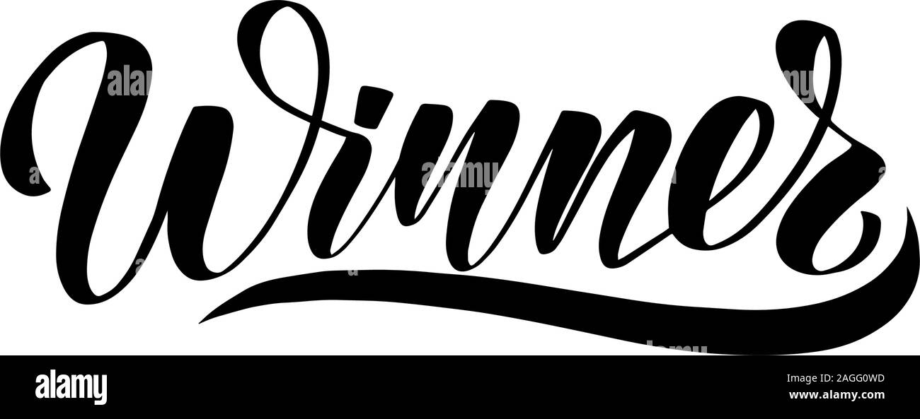 Vector calligraphy illustration isolated on white background Stock ...