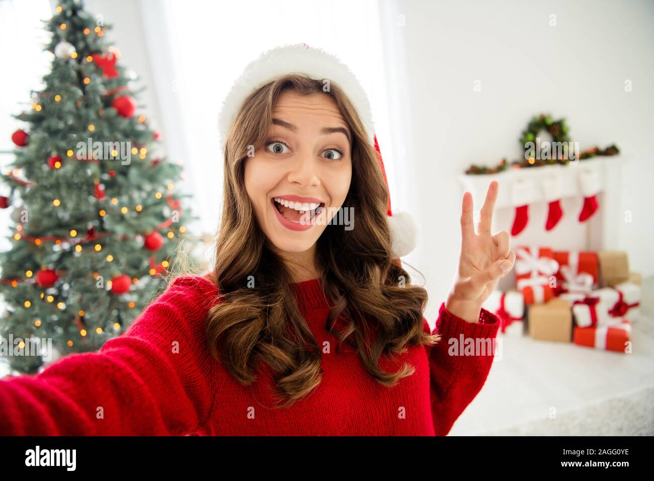 Self portrait of beautiful attractive charming cute pretty nice ...