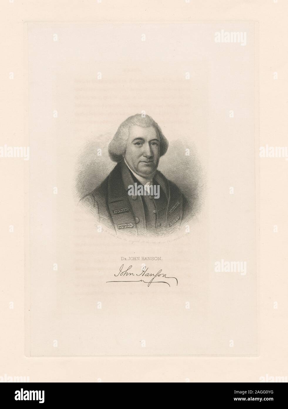 John hanson congress hi-res stock photography and images - Alamy