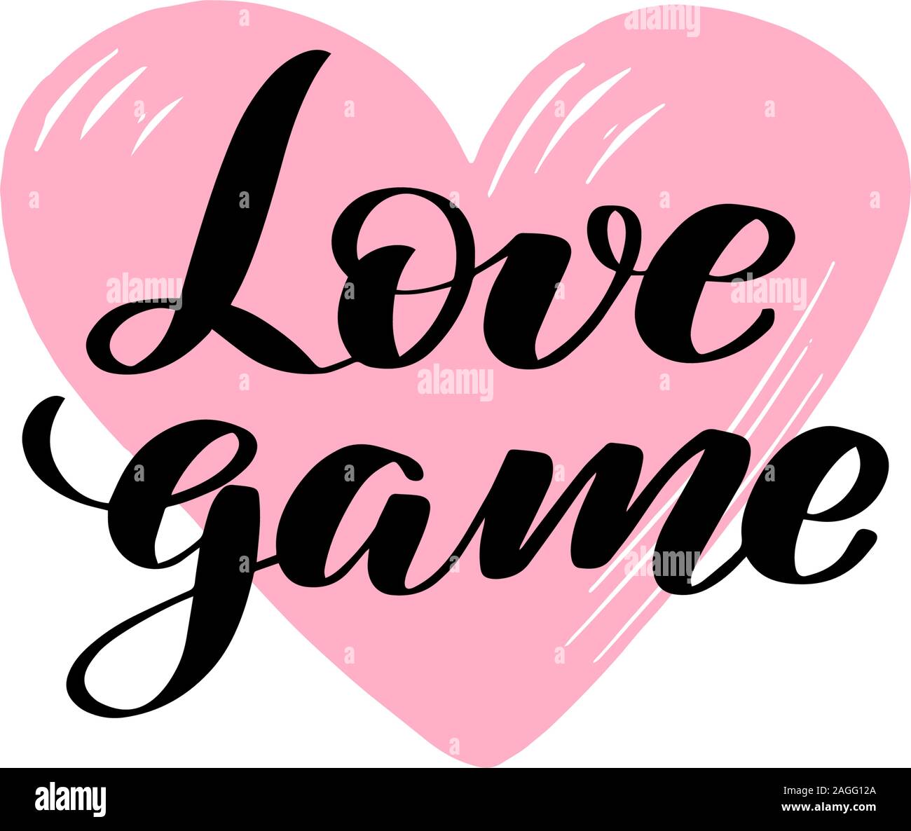 Vector calligraphy illustration isolated on white background Stock ...