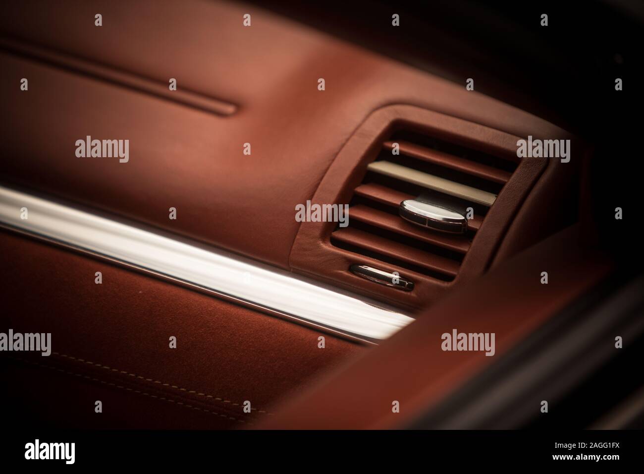 Detail of an air vent in car Stock Photo - Alamy