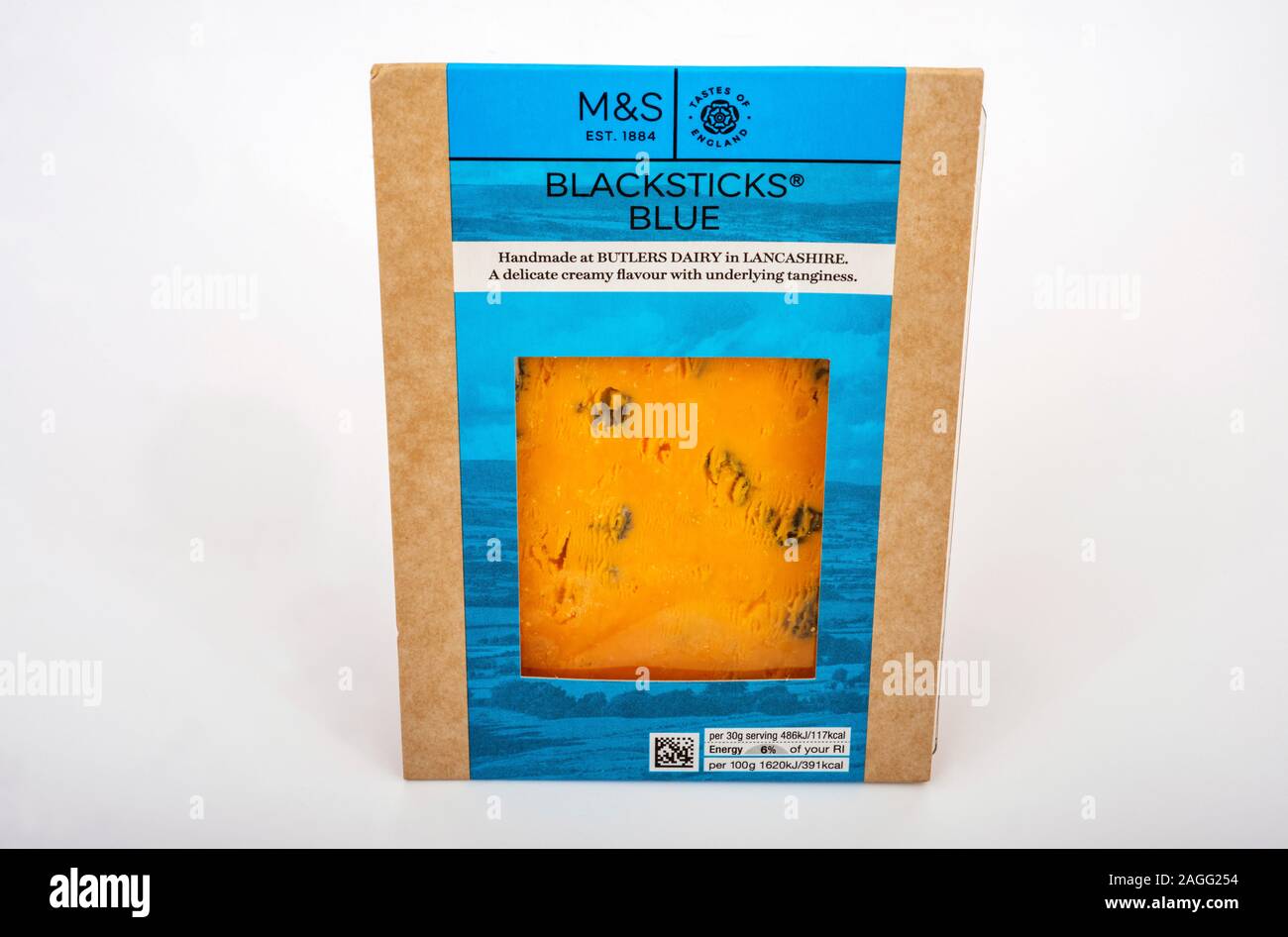 M&S Blacksticks Blue cheese Stock Photo - Alamy