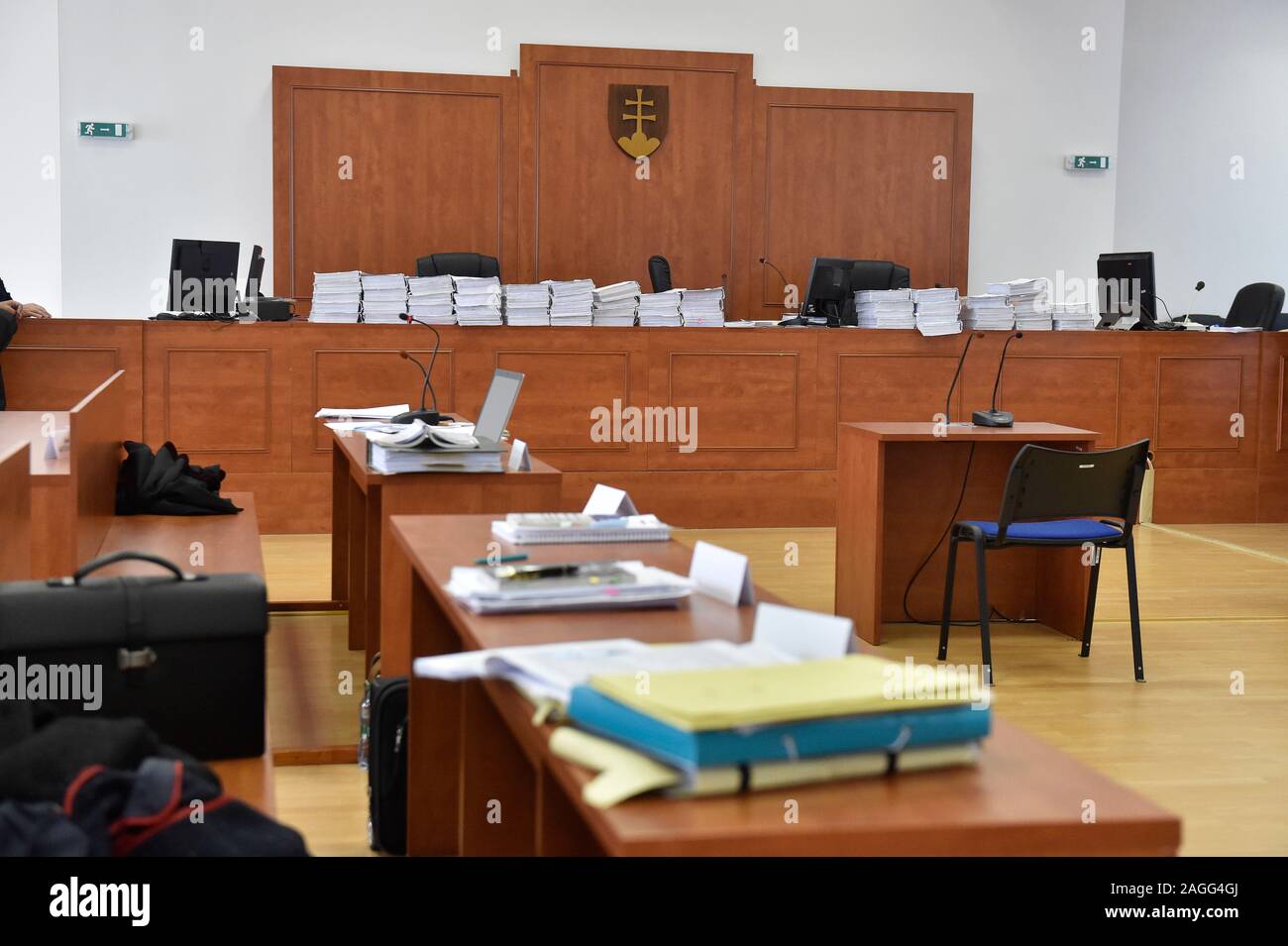 The evidence in a courtroom ahead of the trial with Marian Kocner in ...