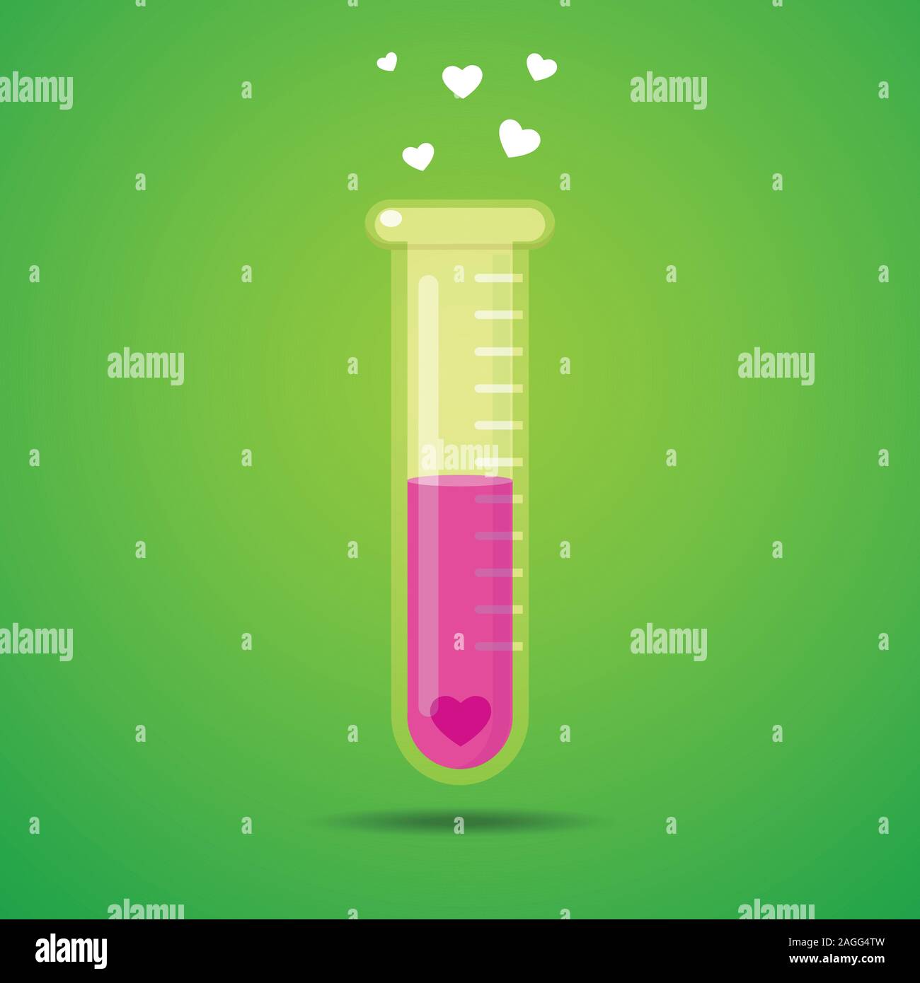 pink liquid inside laboratory tube Stock Vector Image & Art - Alamy
