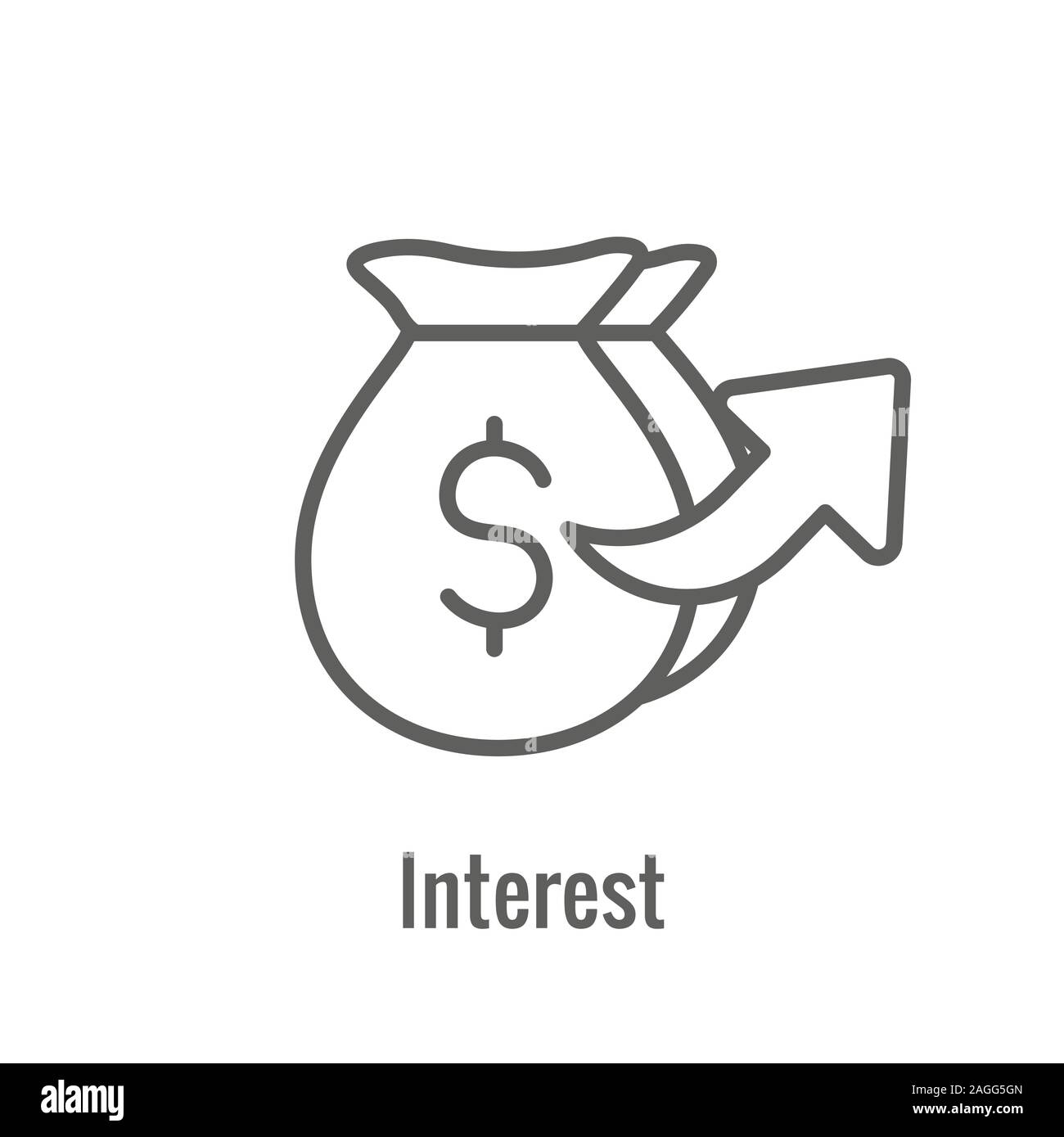 Investment - Banking Icon showing increase in amount Stock Vector Image ...
