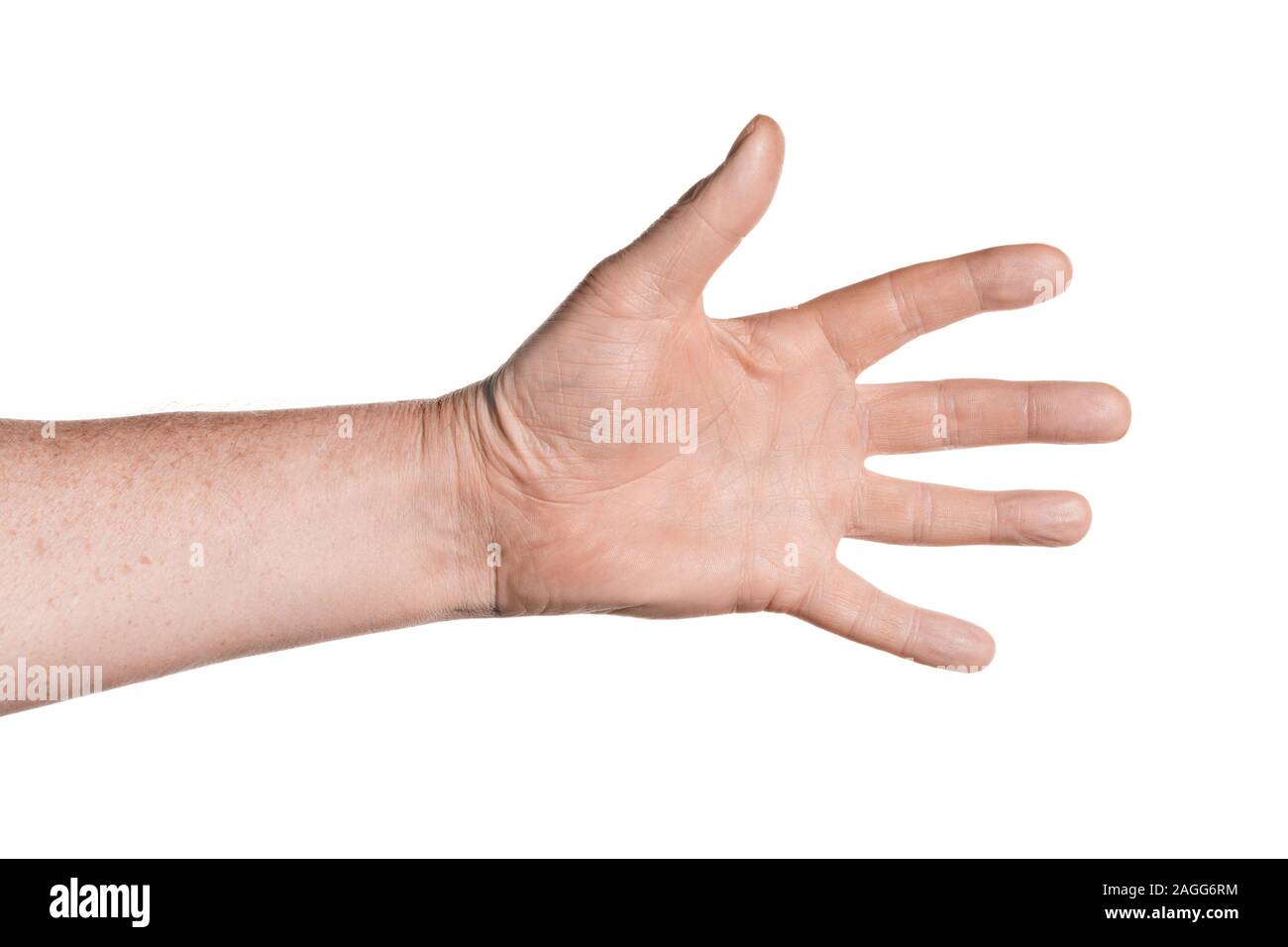 hand isolated on white background Stock Photo - Alamy