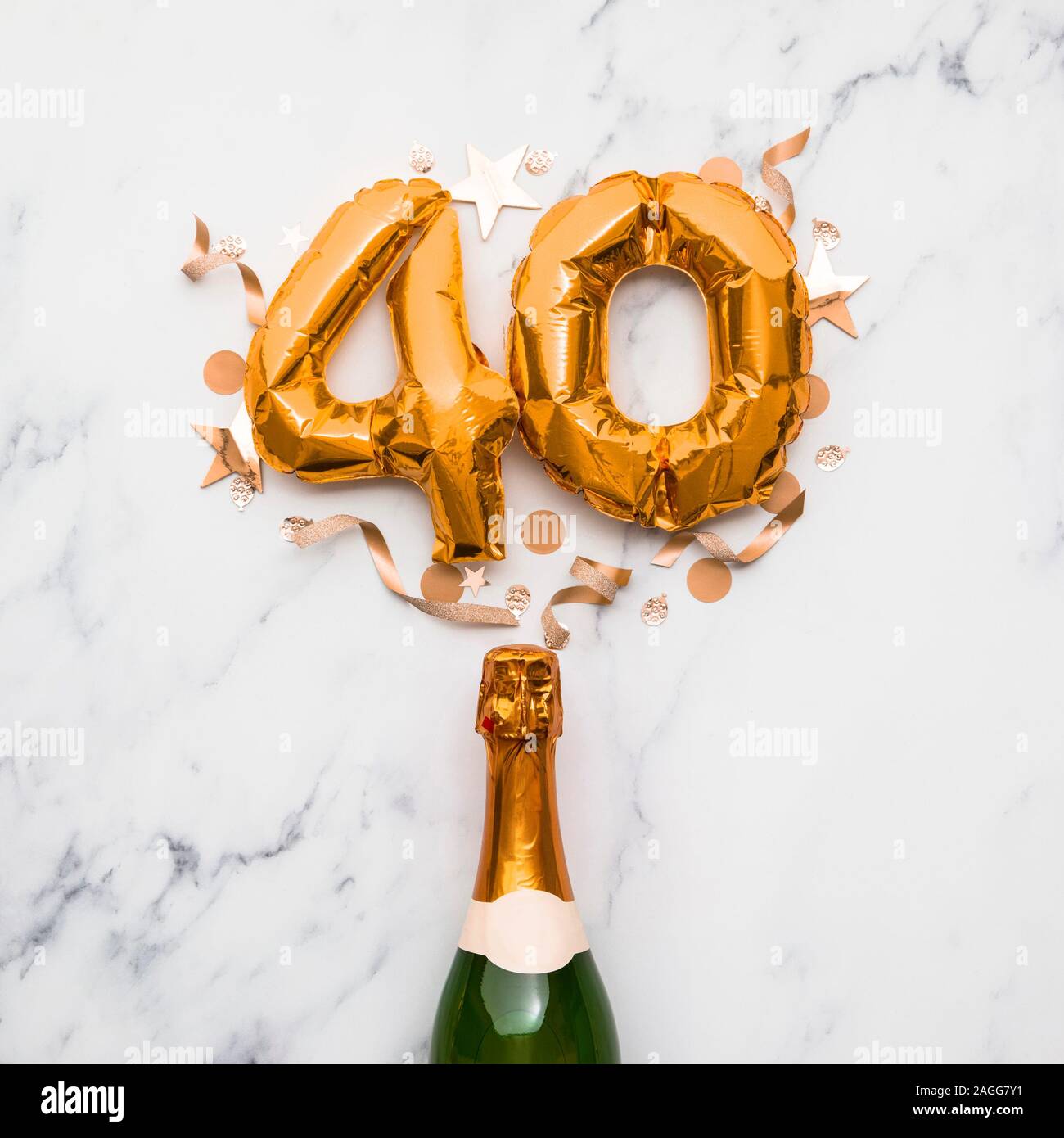 40th birthday balloon hi-res stock photography and images - Alamy