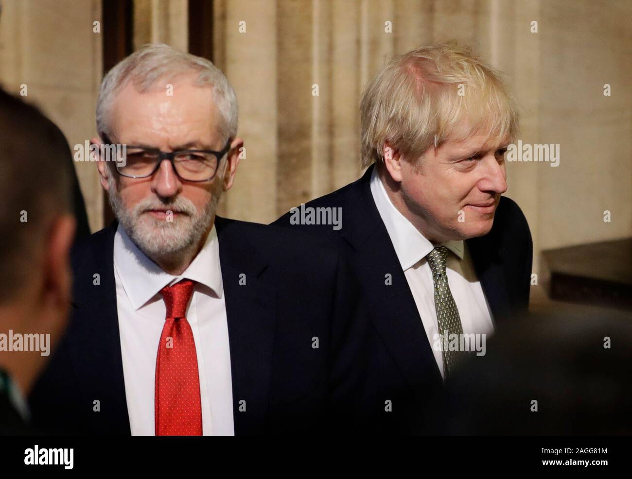 Prime Minister Boris Johnson and opposition Labour Party Leader Jeremy ...