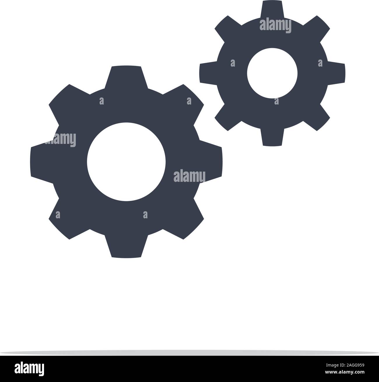 The gear icon. Isolated vector Illustration Stock Vector Image & Art ...