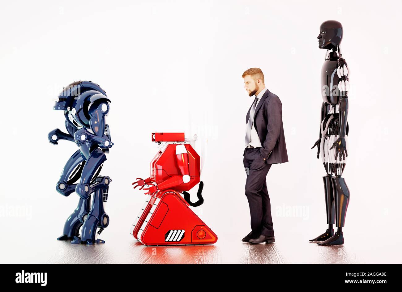 Evolution of man ai hi-res stock photography and images - Alamy