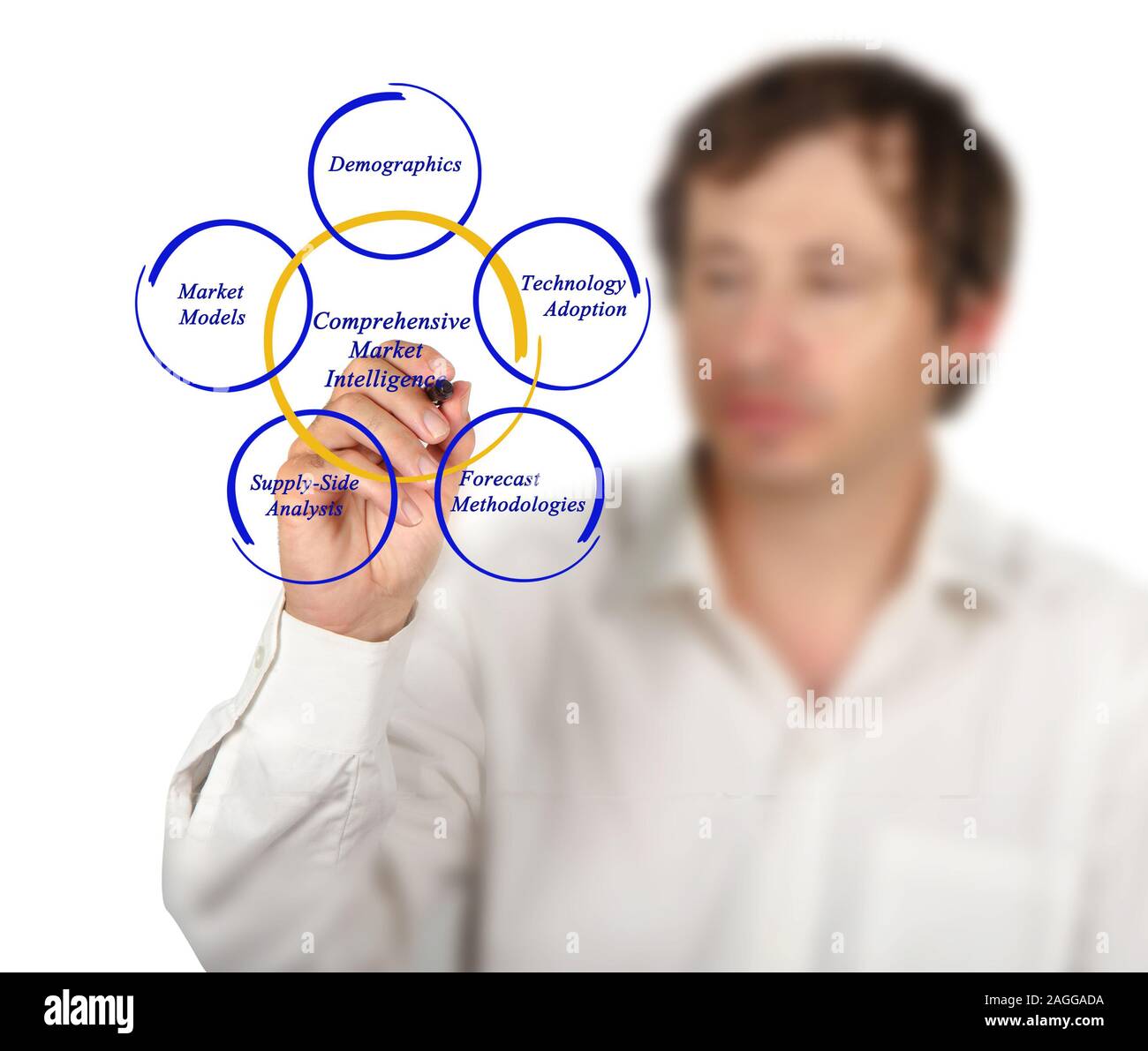 Diagram of Comprehensive Market Intelligence Stock Photo - Alamy