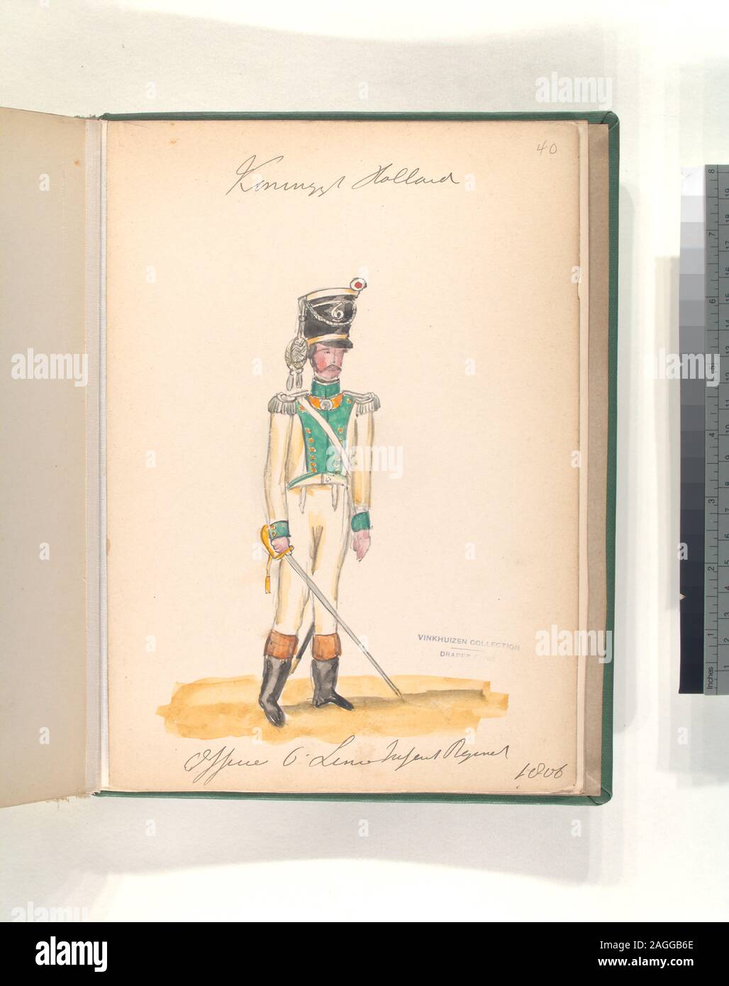 Draper Fund; Koninklijk Holland. Officier 6- Linie Infanterie Regiment ...