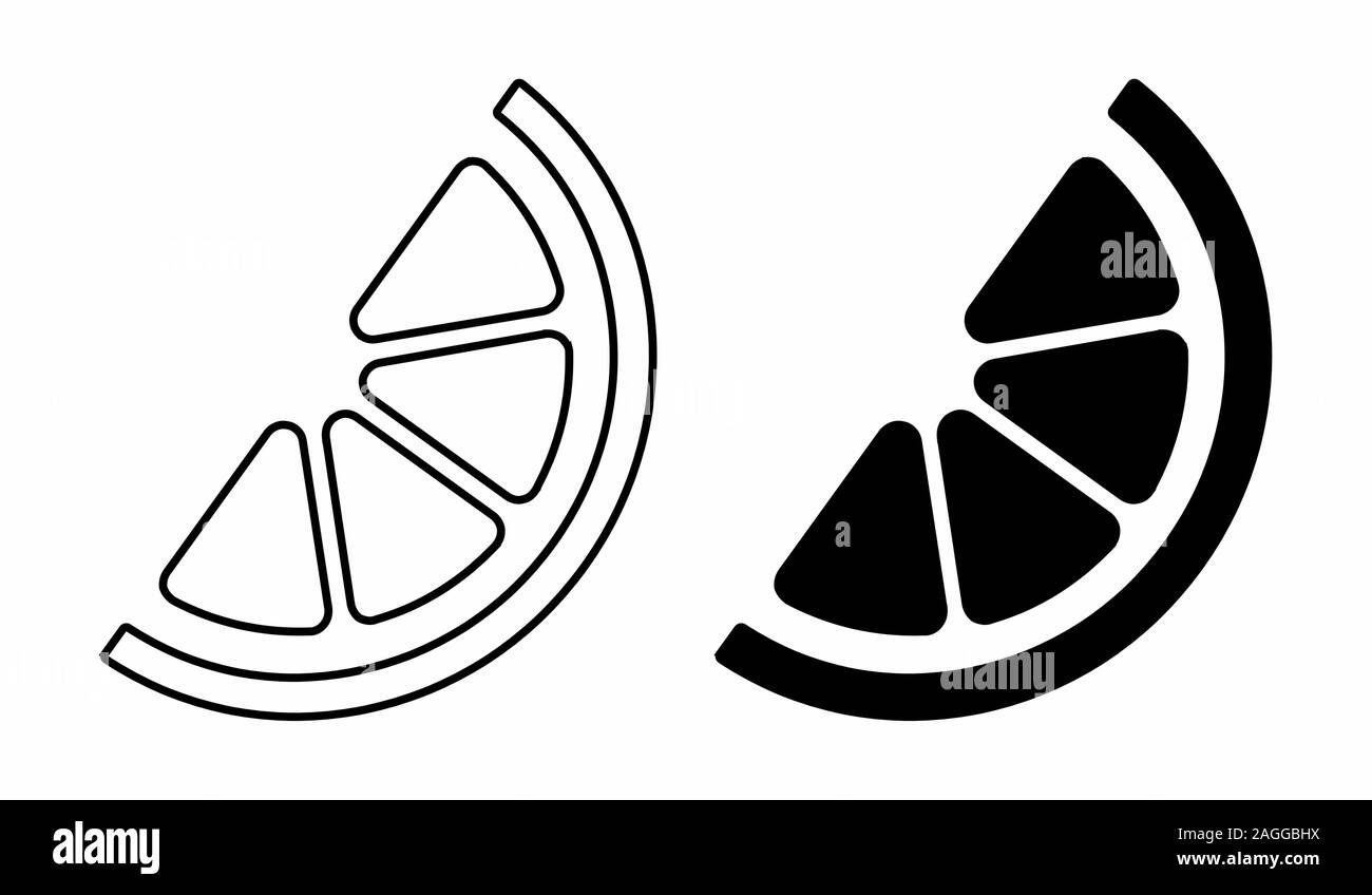 Half lemon icons Stock Vector Image & Art - Alamy