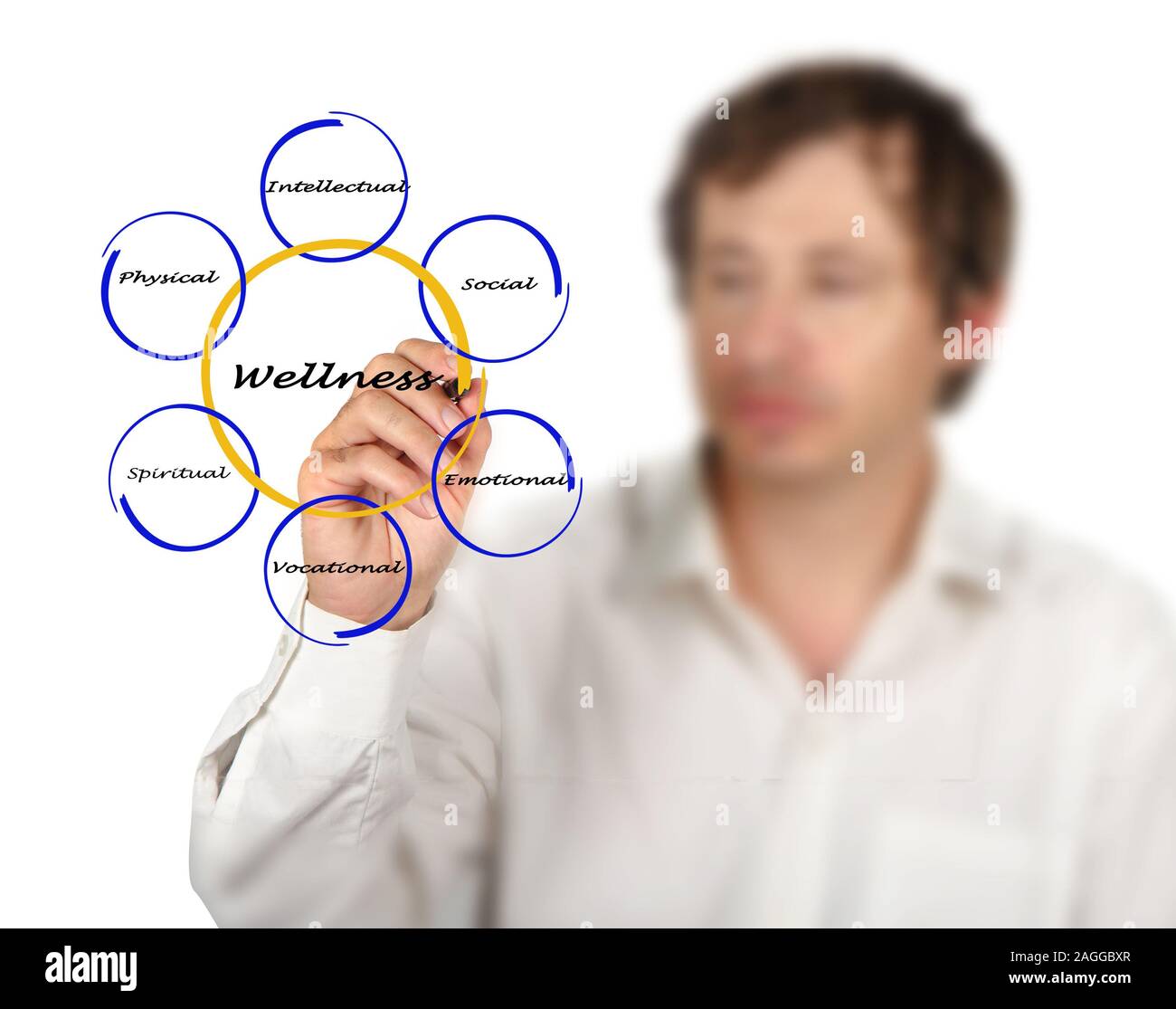 Diagram of wellness Stock Photo - Alamy