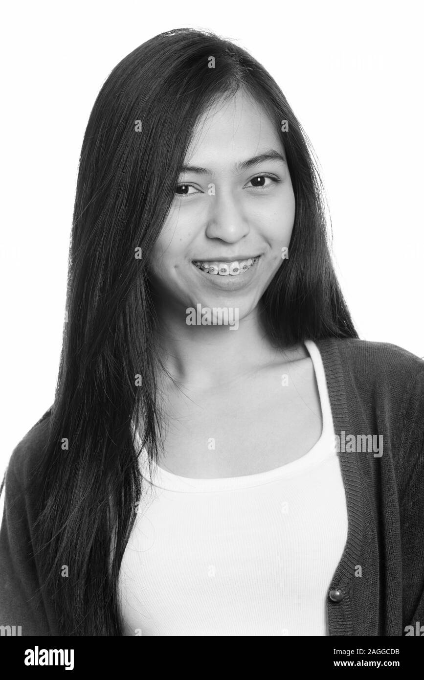 Close up of young happy Asian teenage girl smiling Stock Photo - Alamy