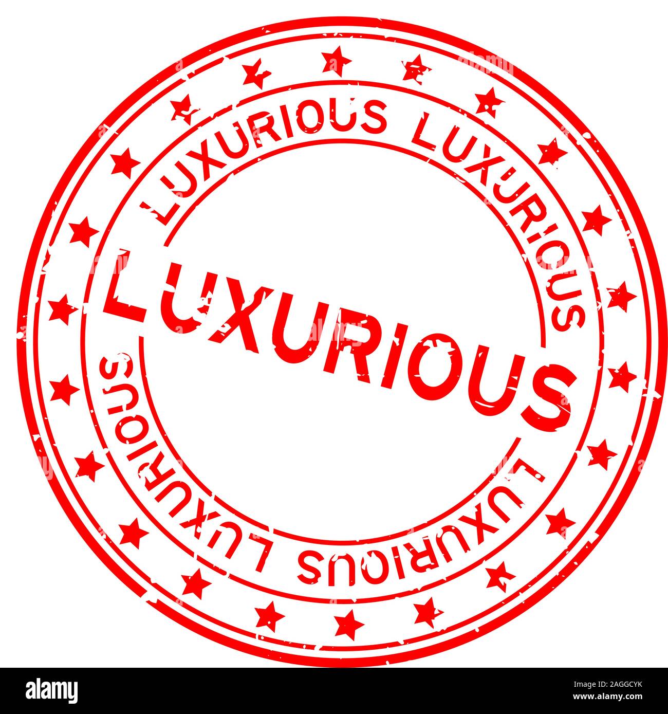 Grunge red luxurious word squre rubber seal stamp on white background Stock Vector Image & Art ...