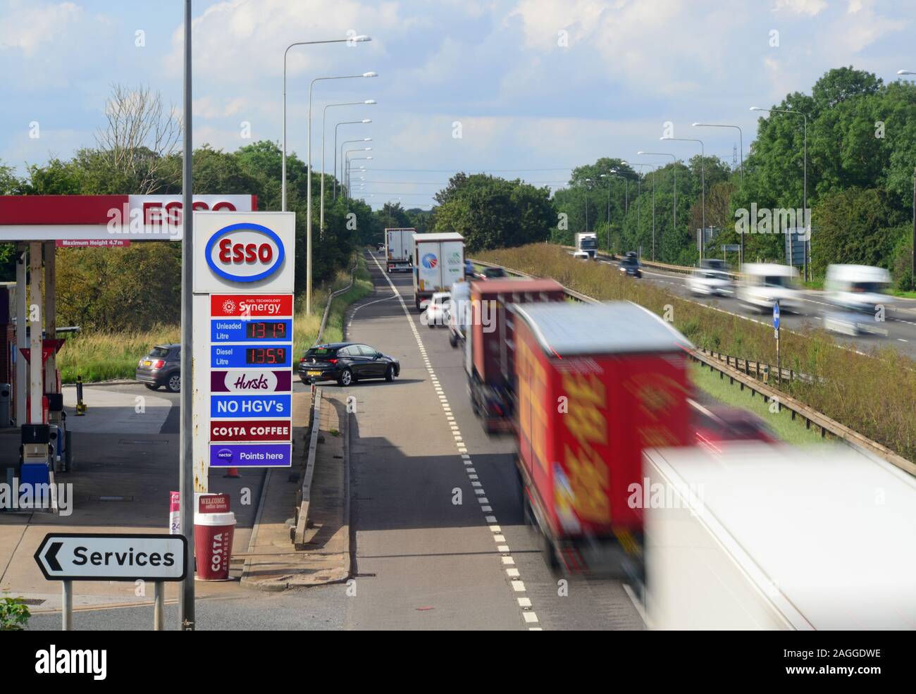A1 motorway uk services hi-res stock photography and images - Alamy