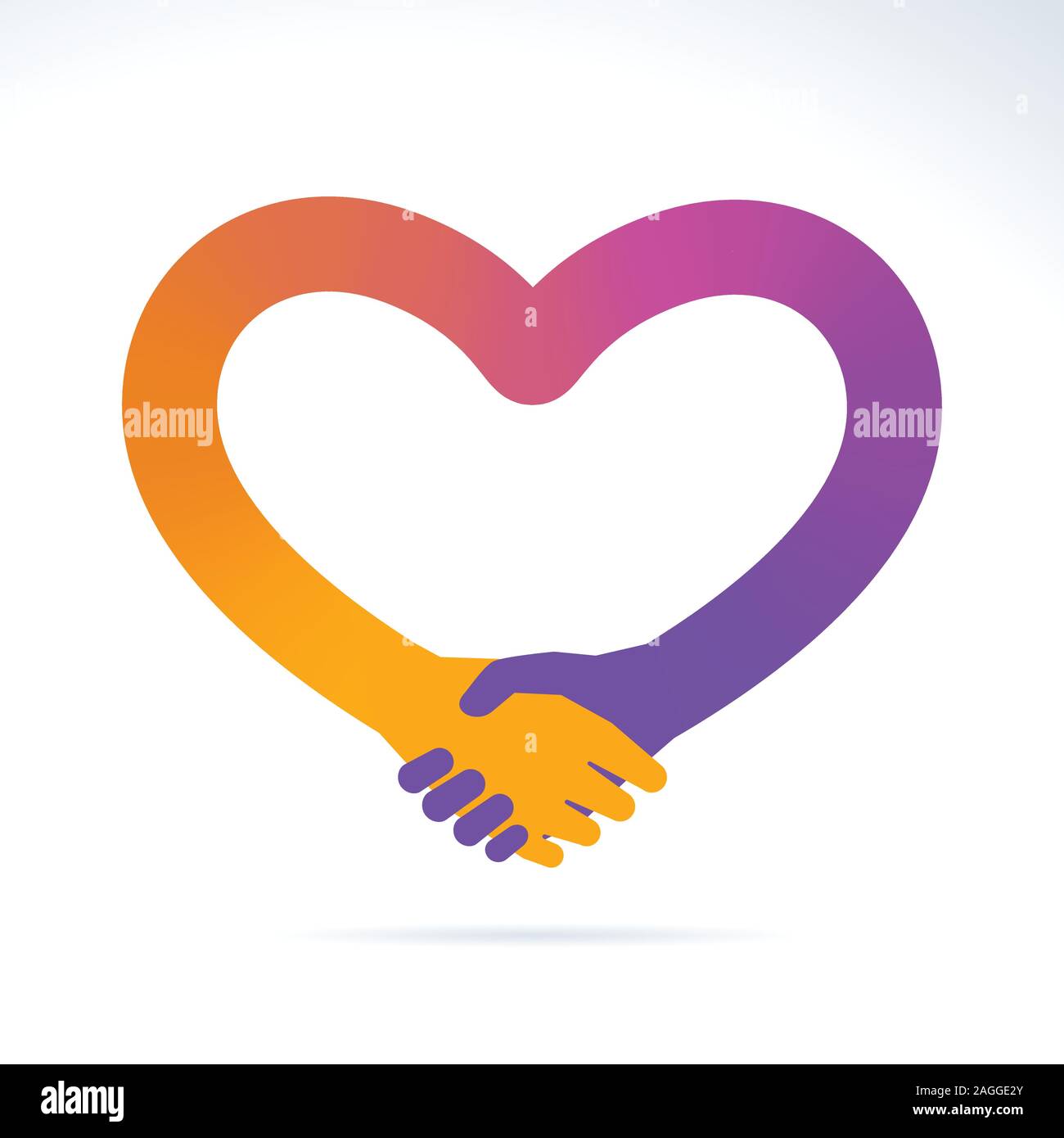 Handshake illustration hi-res stock photography and images - Alamy