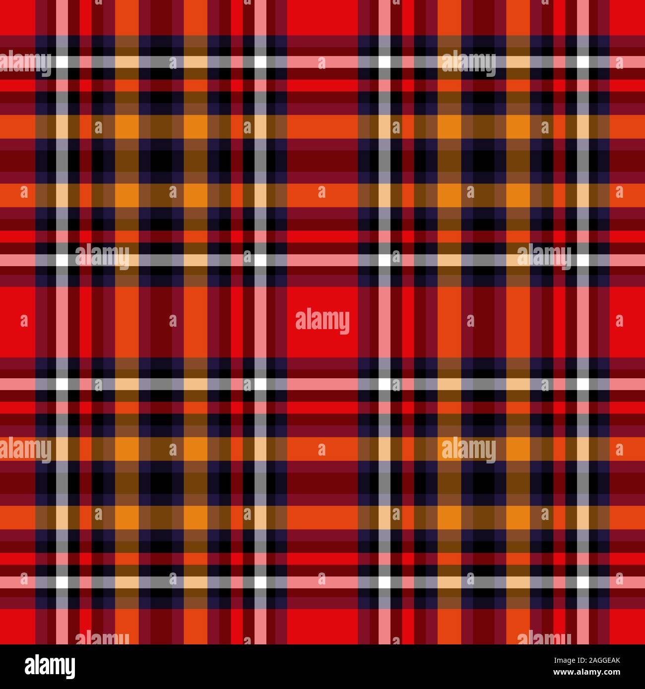Tartan red and yellow seamless checkered vector pattern. Vector EPS 10 ...
