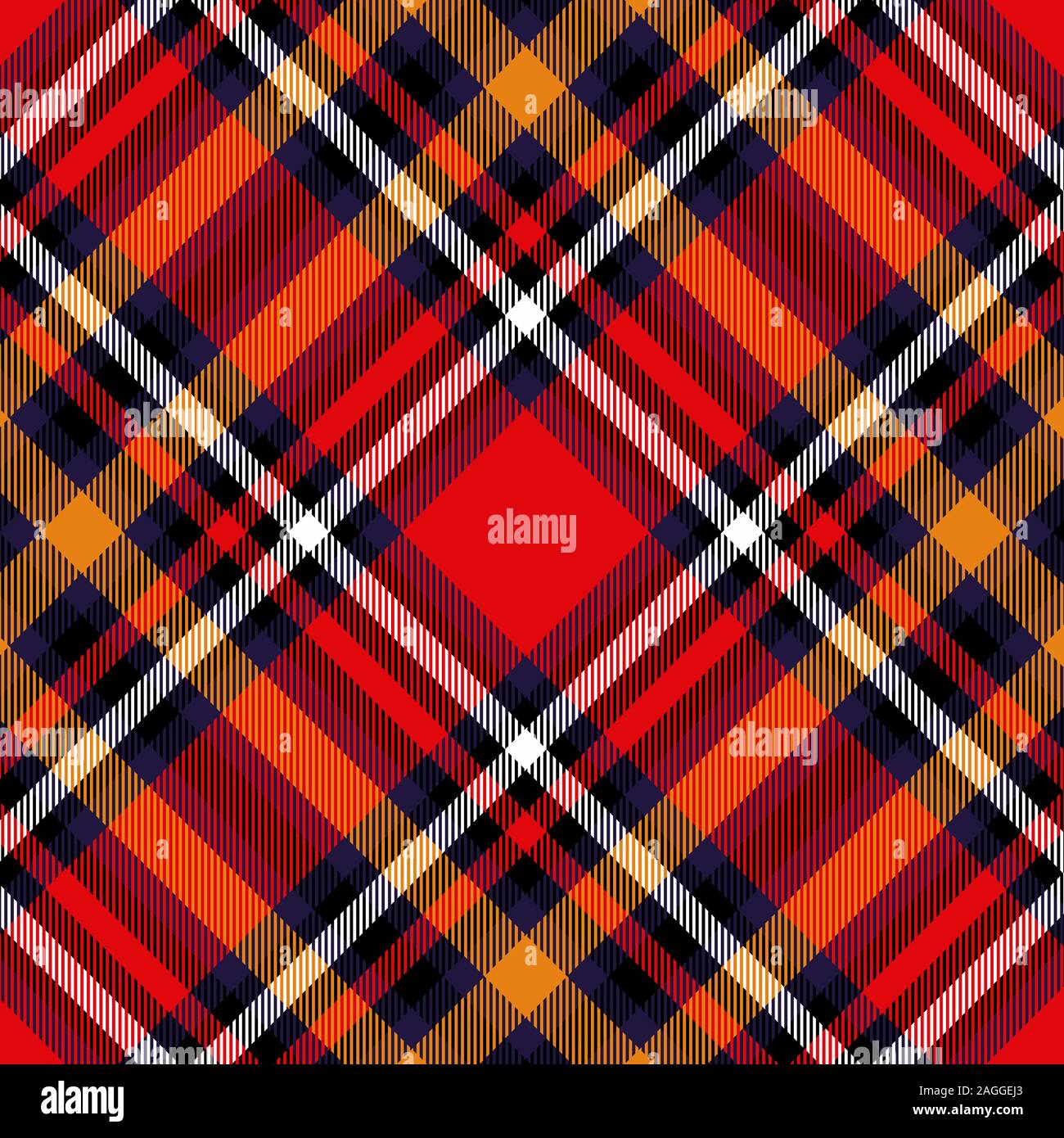 Tartan red and yellow seamless checkered vector pattern. Vector EPS 10 ...