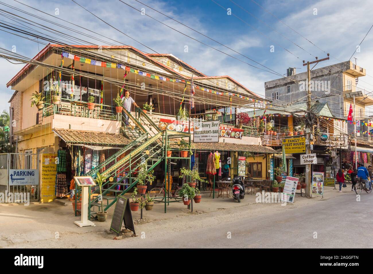 Nepal main street hi-res stock photography and images - Alamy