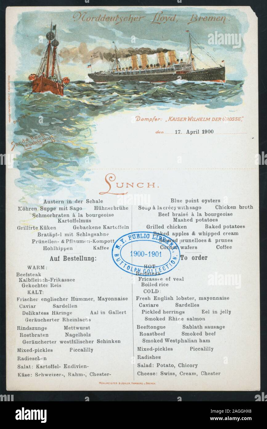 Kaiser wilhelm der grosse ship hi-res stock photography and images - Alamy