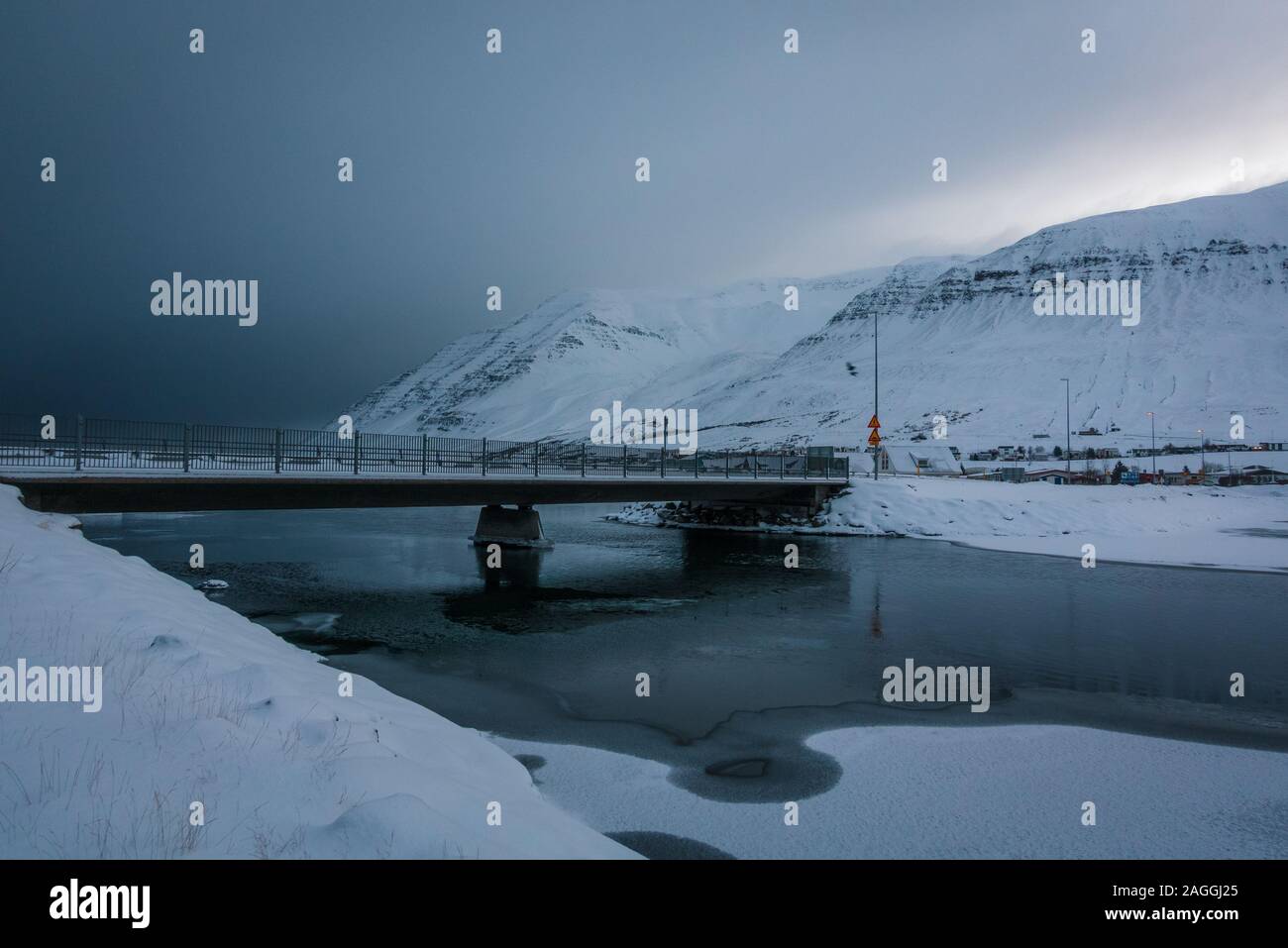 Olafsfjordur winter hi-res stock photography and images - Alamy