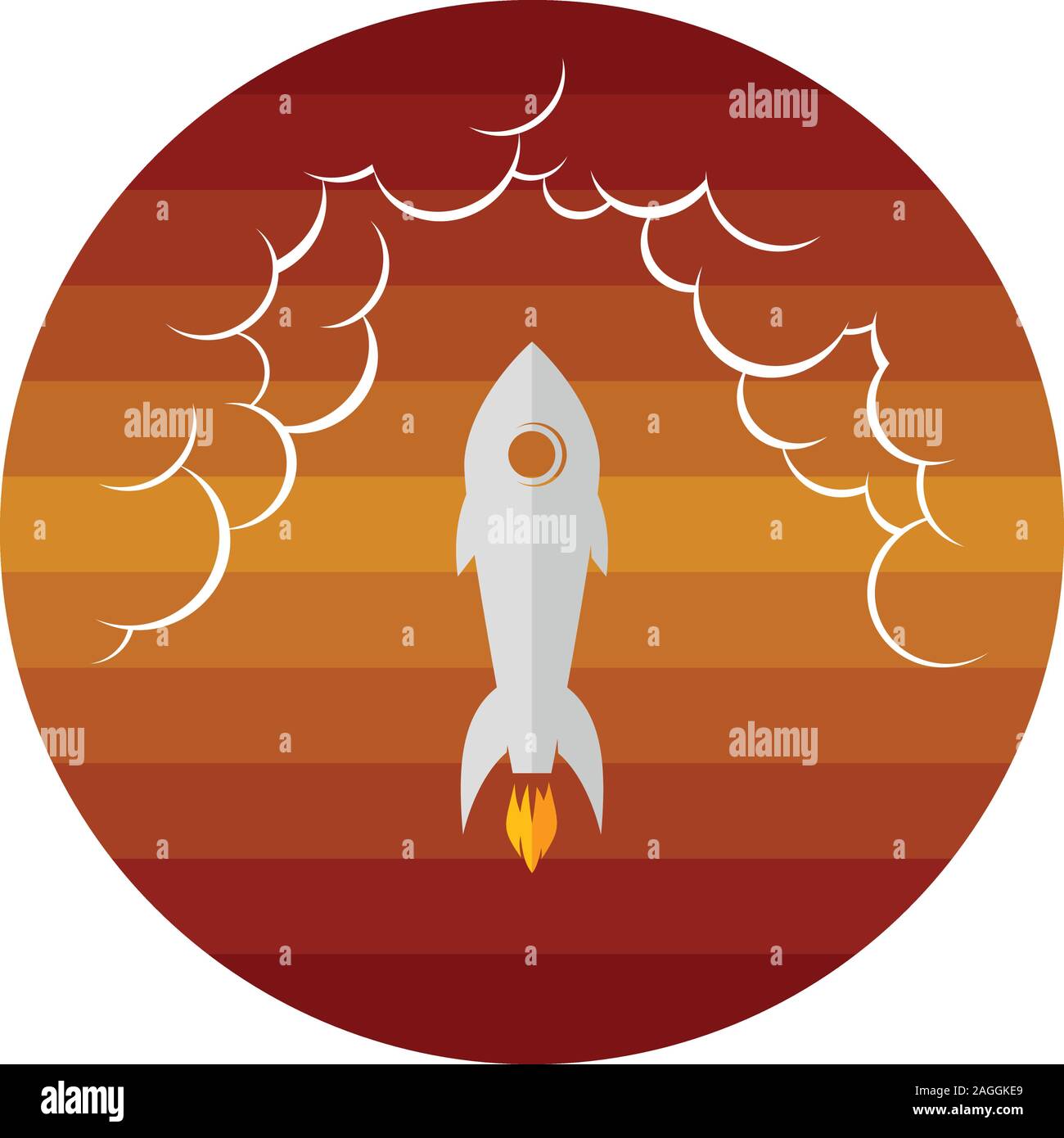 space exploration shuttle ship logo icon sign vector art Stock Vector ...