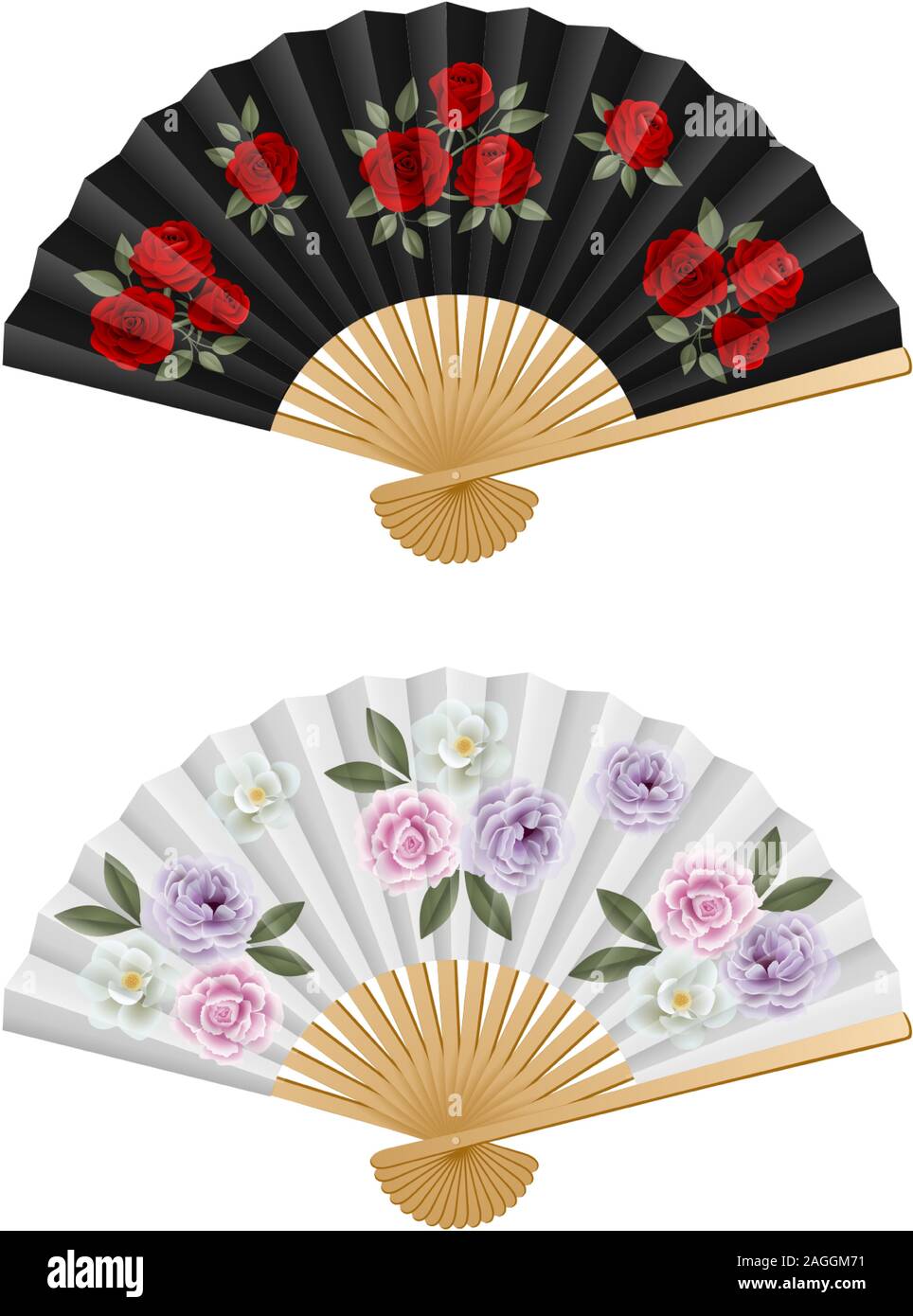 White fans Stock Vector Images - Alamy