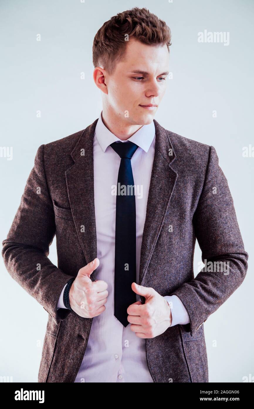 Office man in a business suit business portrait Stock Photo - Alamy