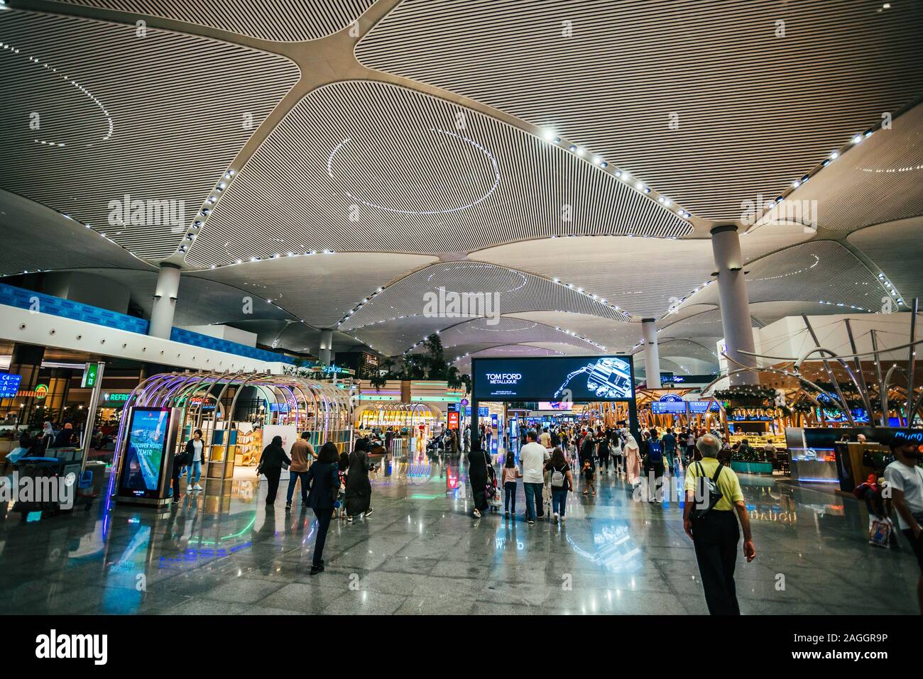 ISTANBUL,TURKEY,AUGUST 02, 2019: Interior view of the Istanbul new ...