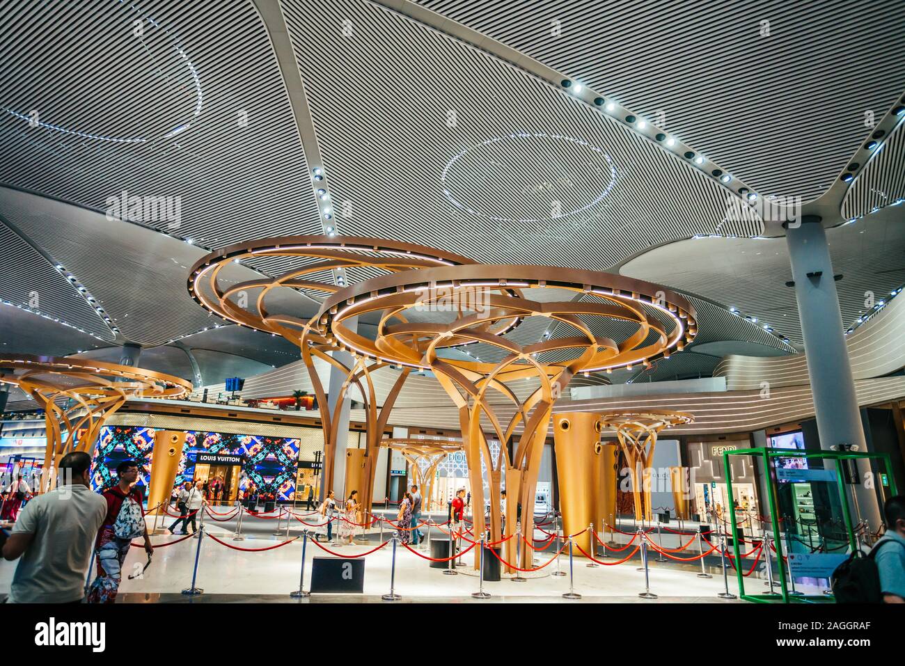 ISTANBUL,TURKEY,AUGUST 02, 2019: Interior view of the Istanbul new ...