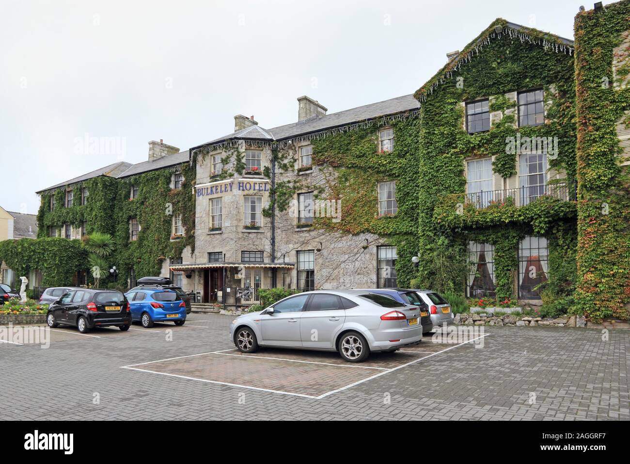 Entrance to The Bulkeley Hotel, Beaumaris Stock Photo - Alamy